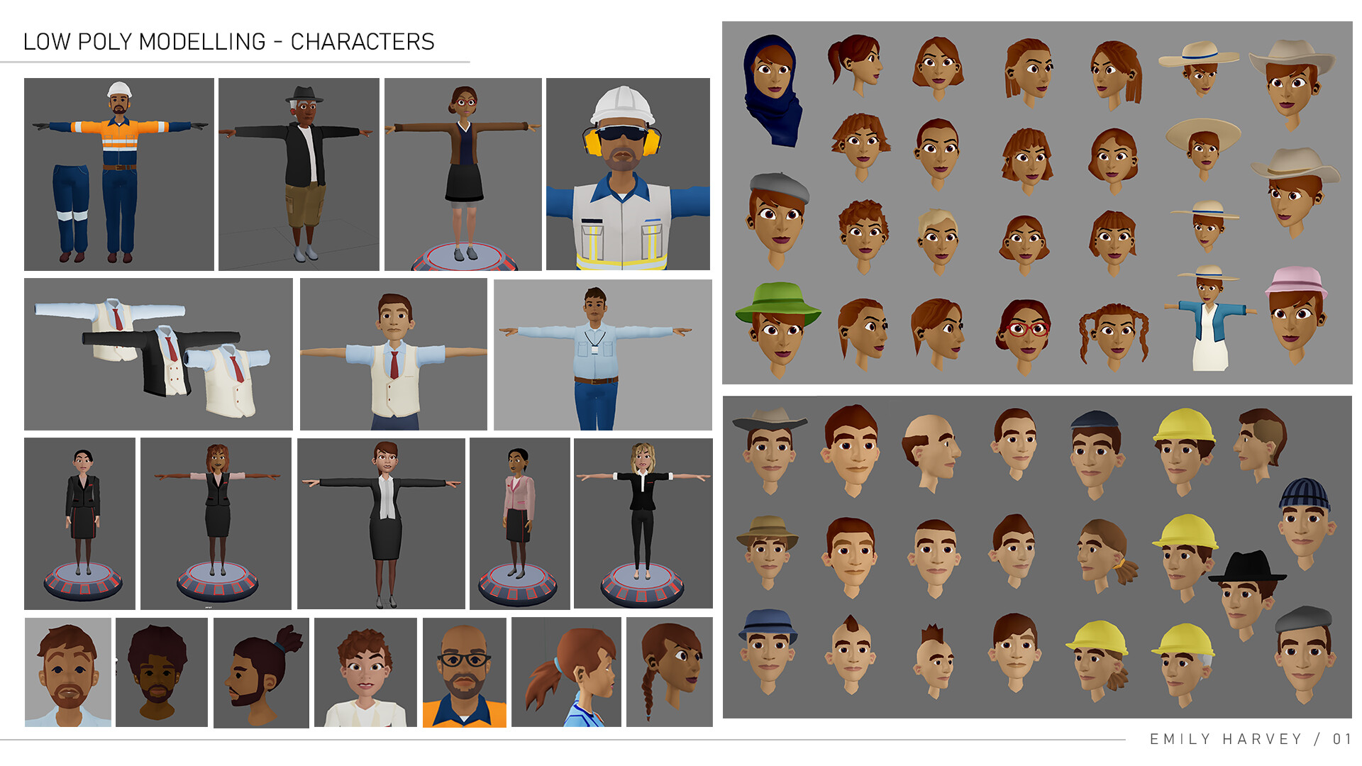 ArtStation - Low Poly Character Modelling