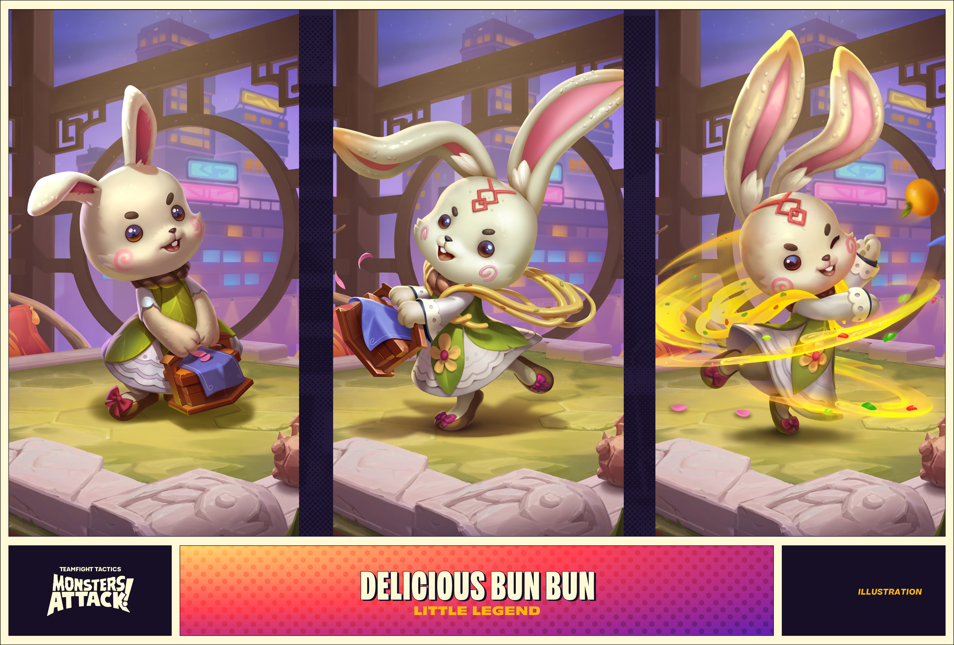 Kudos Productions - Teamfight Tactics | Set8 Monsters Attack | Lunar Gala Bun Bun