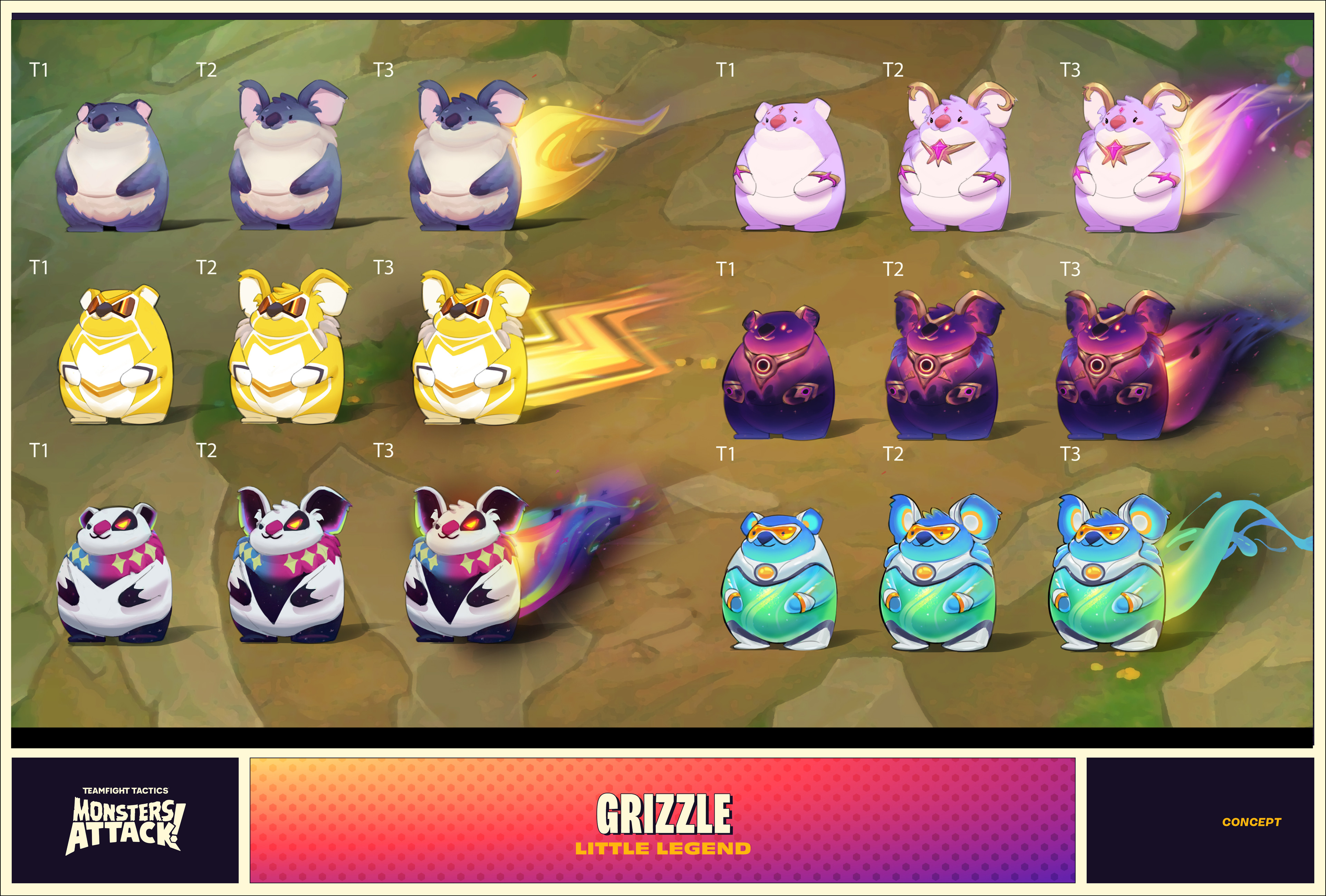 Kudos Productions - Teamfight Tactics | Set8 Monsters Attack | Grizzle