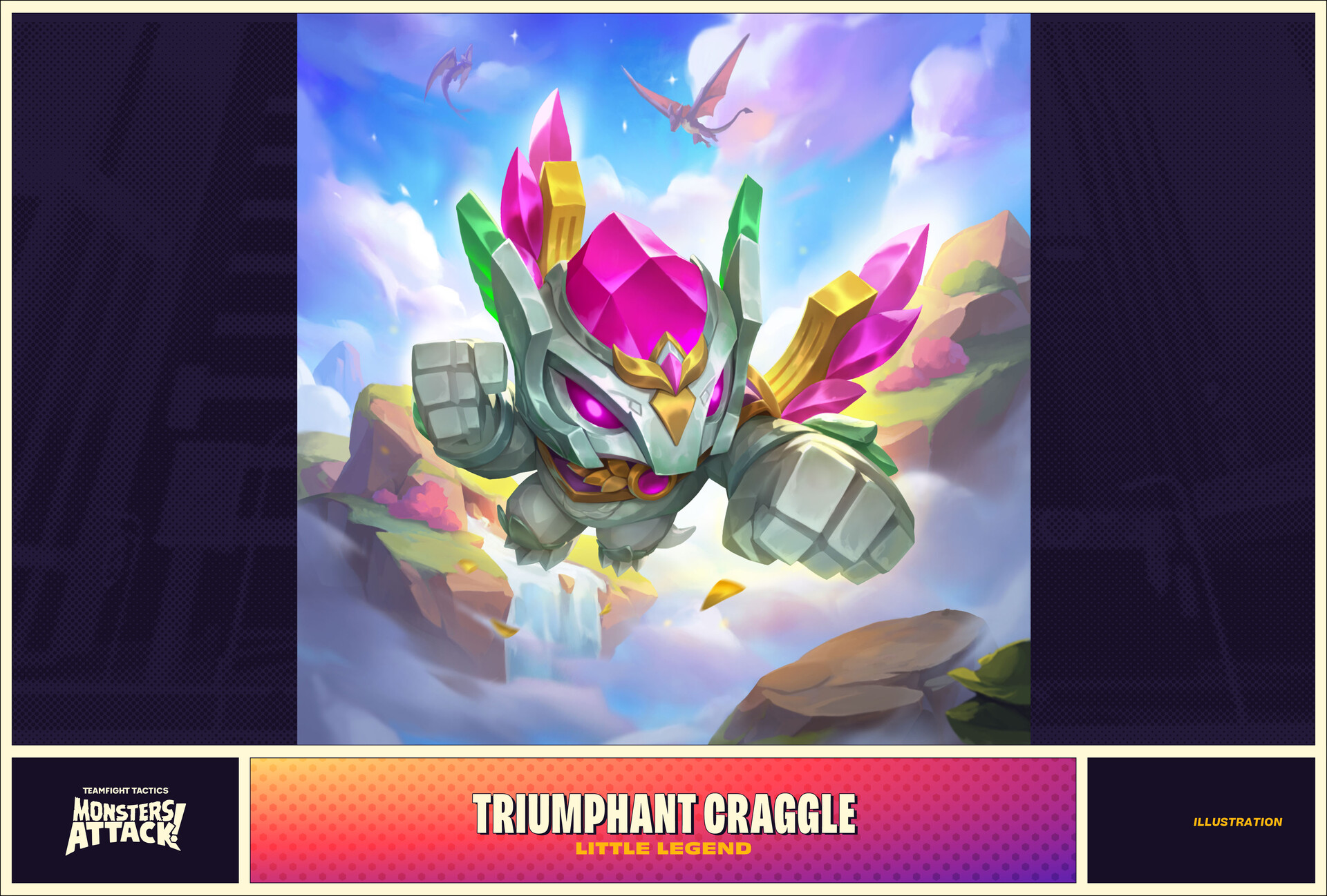 Kudos Productions - Teamfight Tactics | Set8 Monsters Attack | Victorious/Triumphant Craggle