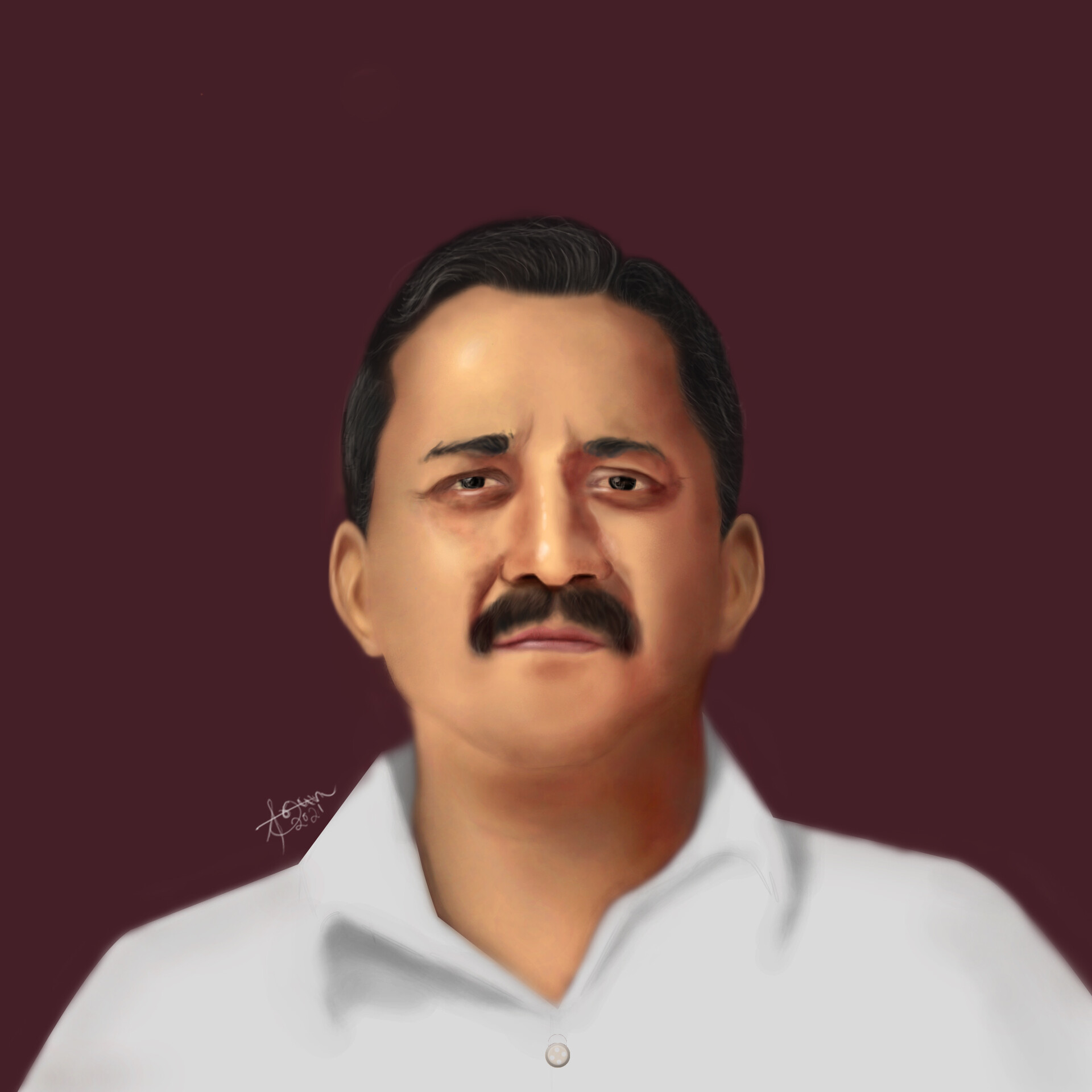 ArtStation - Digital Portrait - My Father