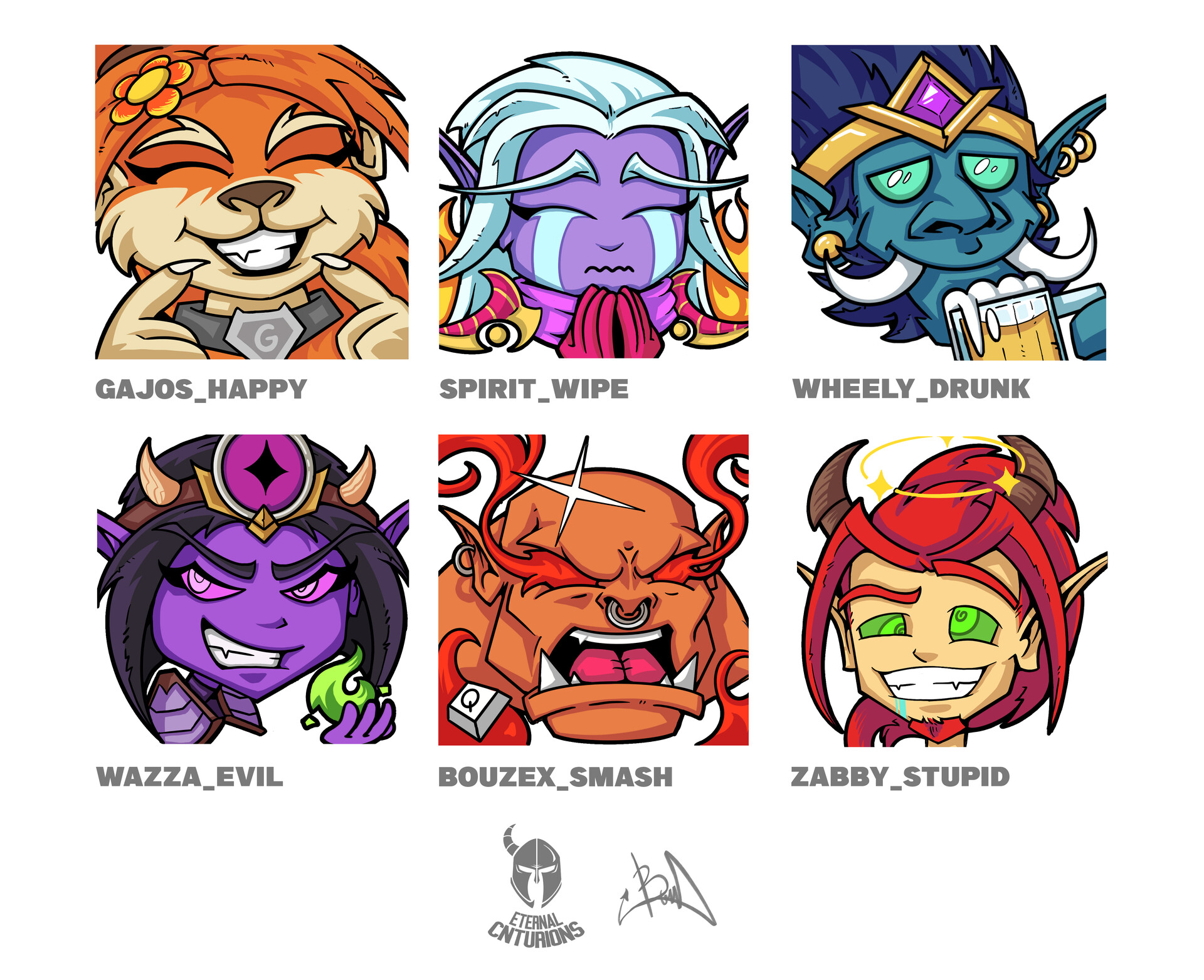 ArtStation - World of Warcraft Discord Emotes