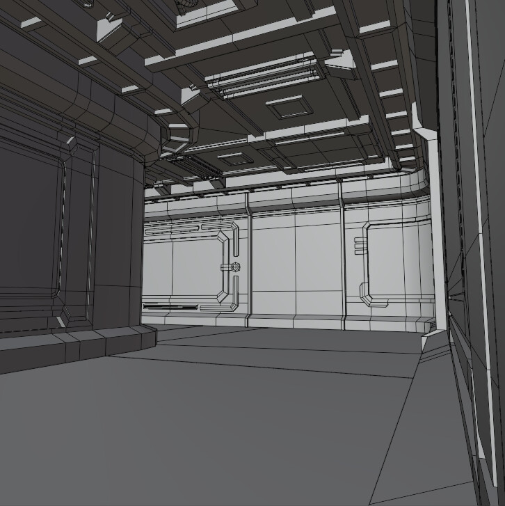 Hansen Windarta - Sci-fi corridor