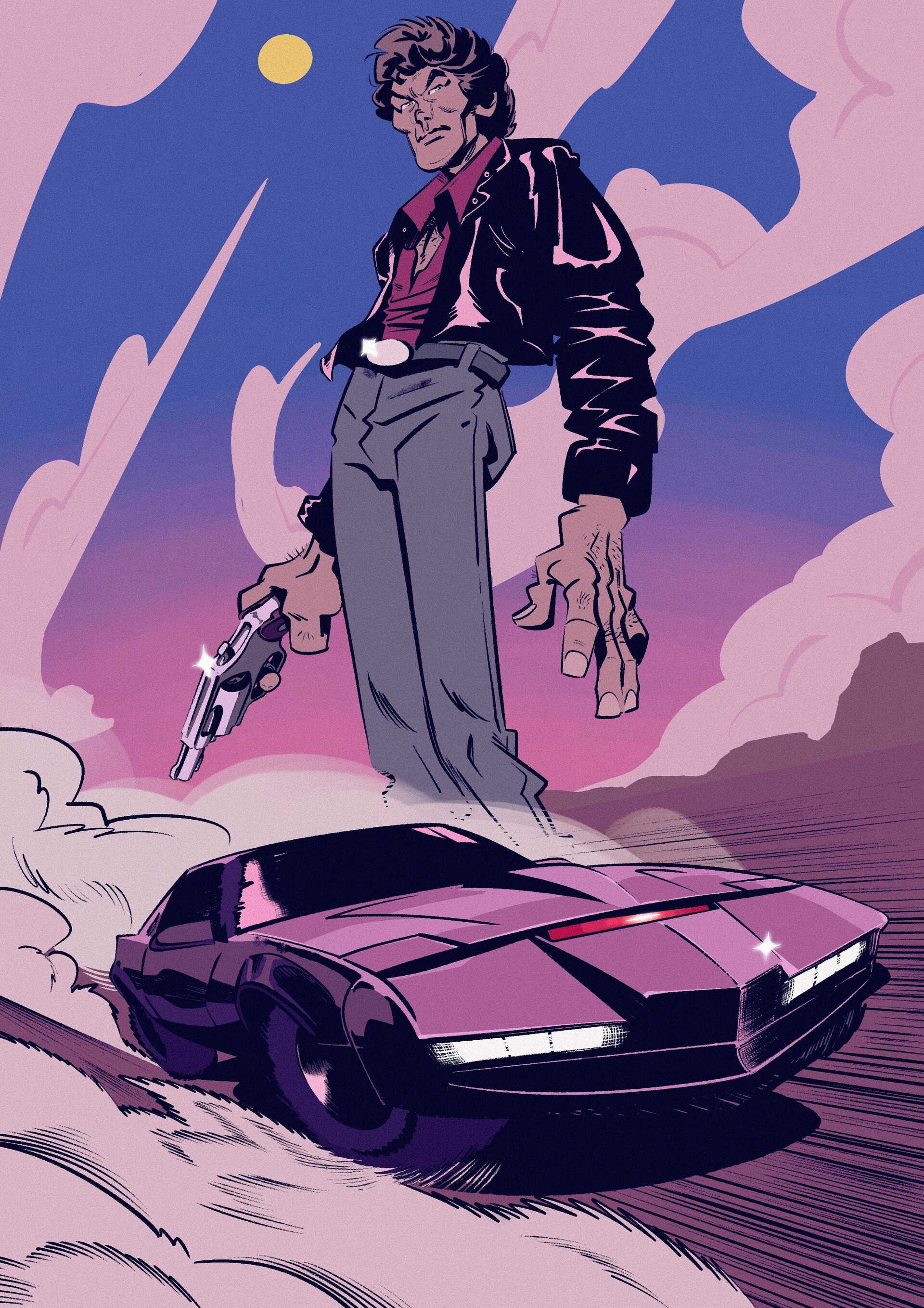 how to draw knight rider