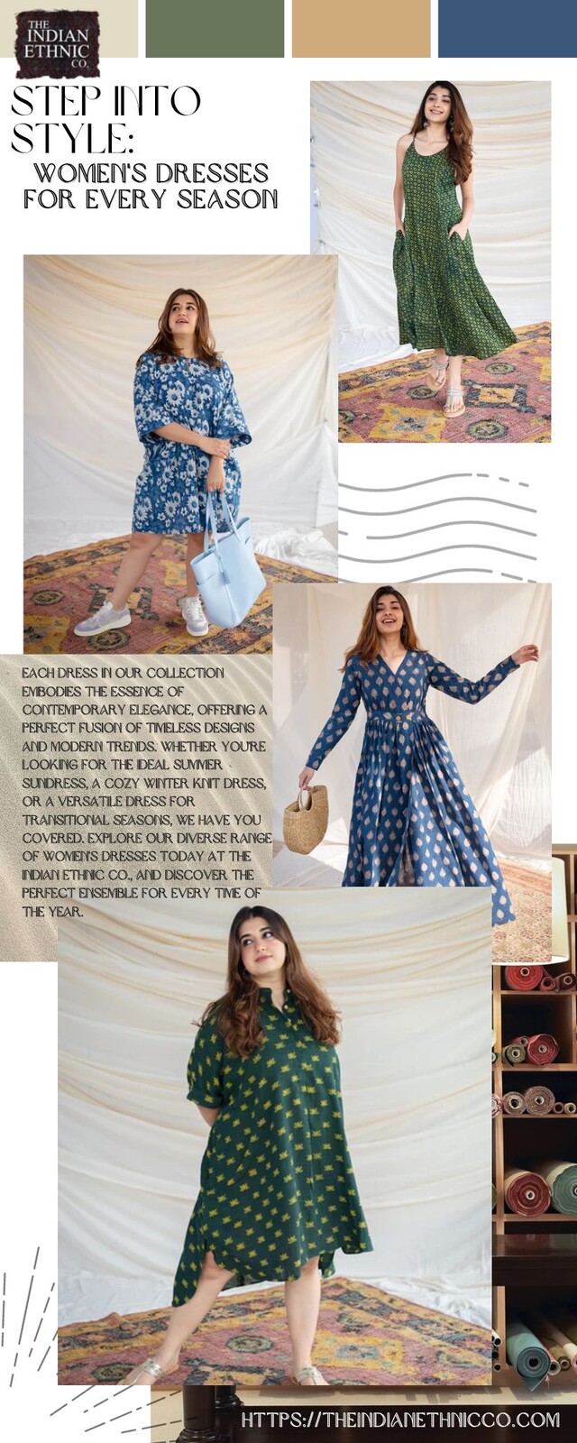 The Indian Ethnic CO - Step into Style: Women's Dresses for Every Season