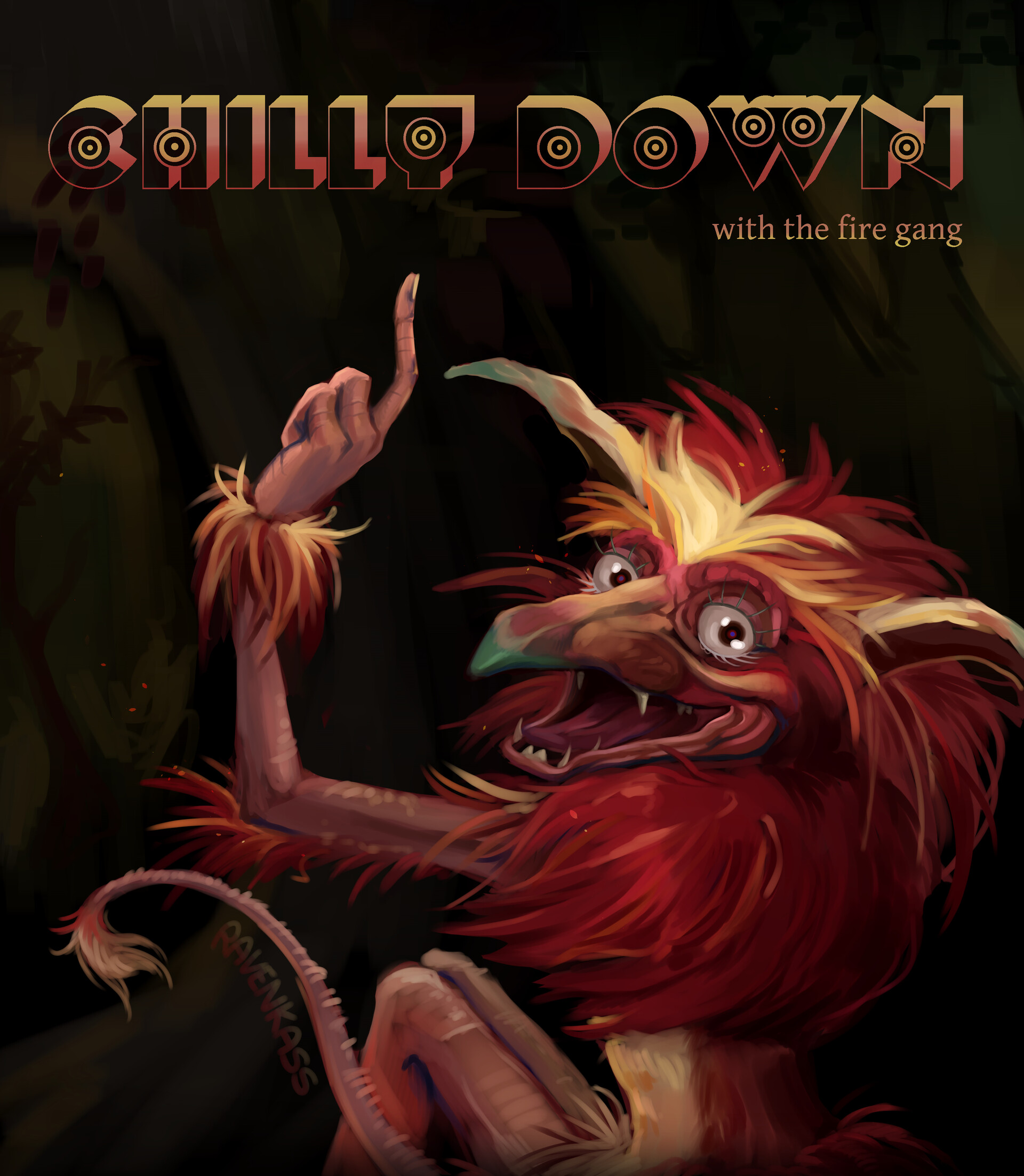 ArtStation - Chilly down with the fire gang