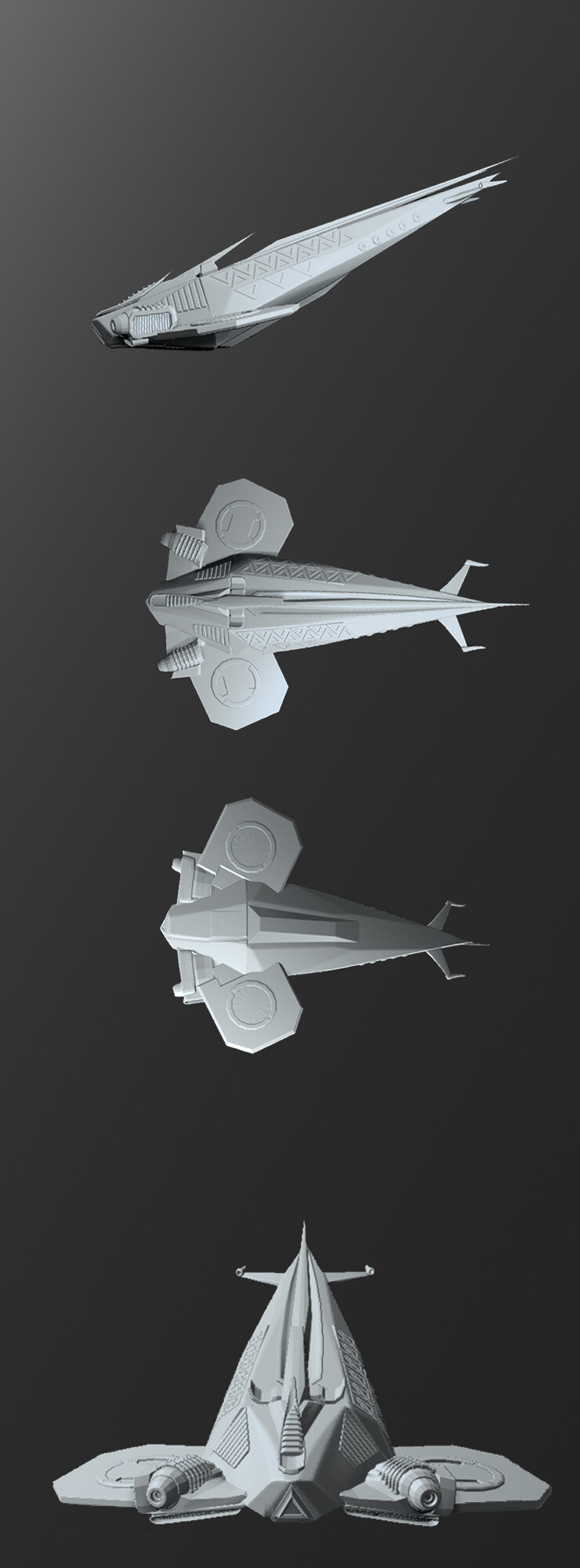 Ildy Izso - Space Ship concept - ZBrush