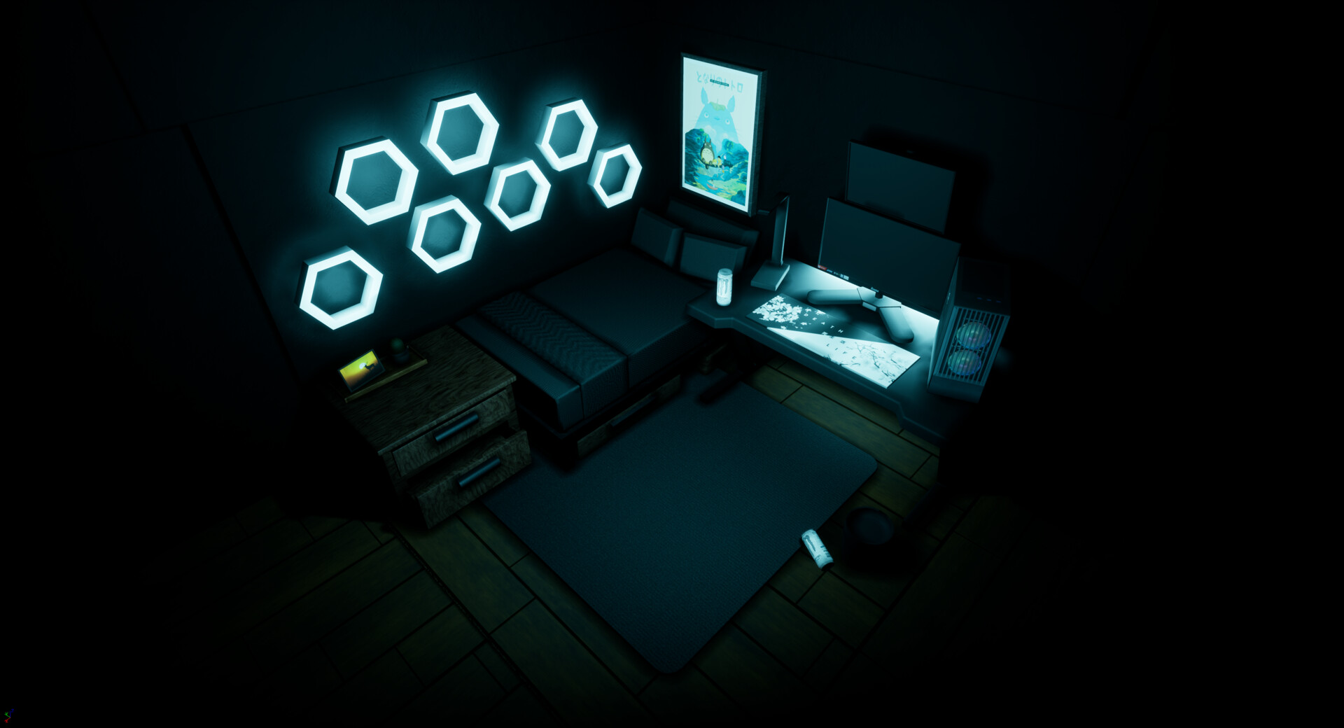 ArtStation - Mini Gaming Setup/Bedroom