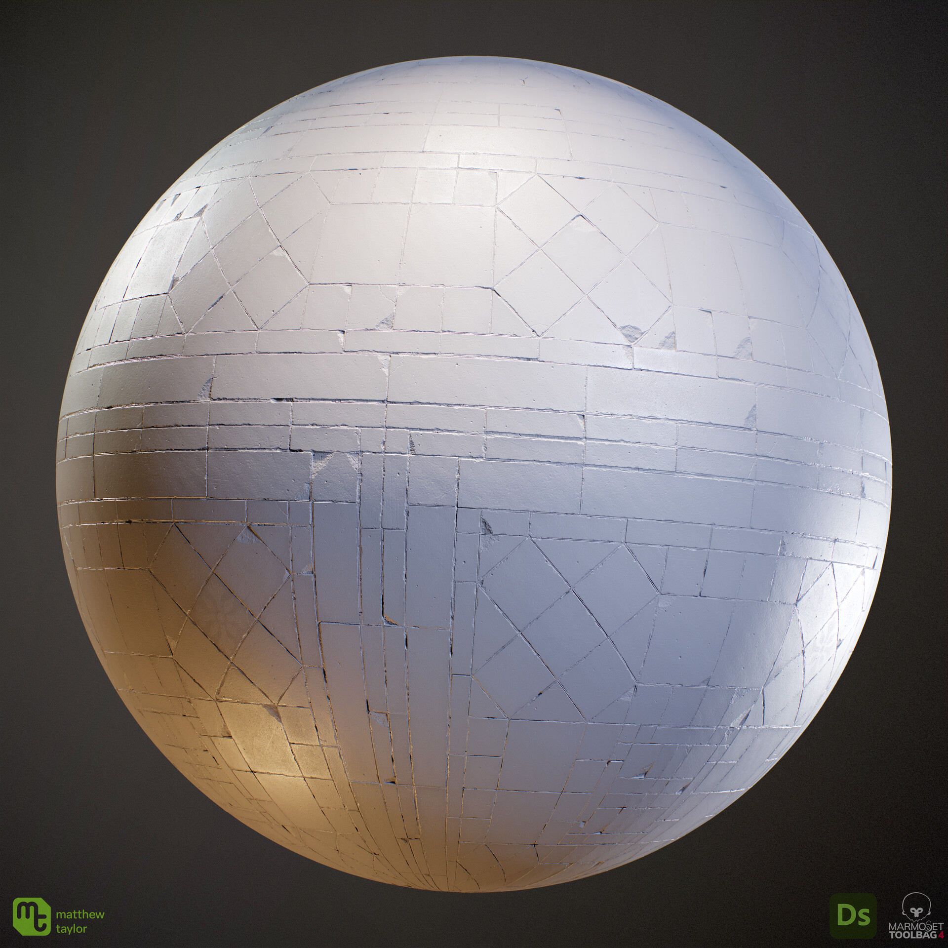 Matt Taylor's Portfolio - Victorian Tiles with Border - Procedural Material