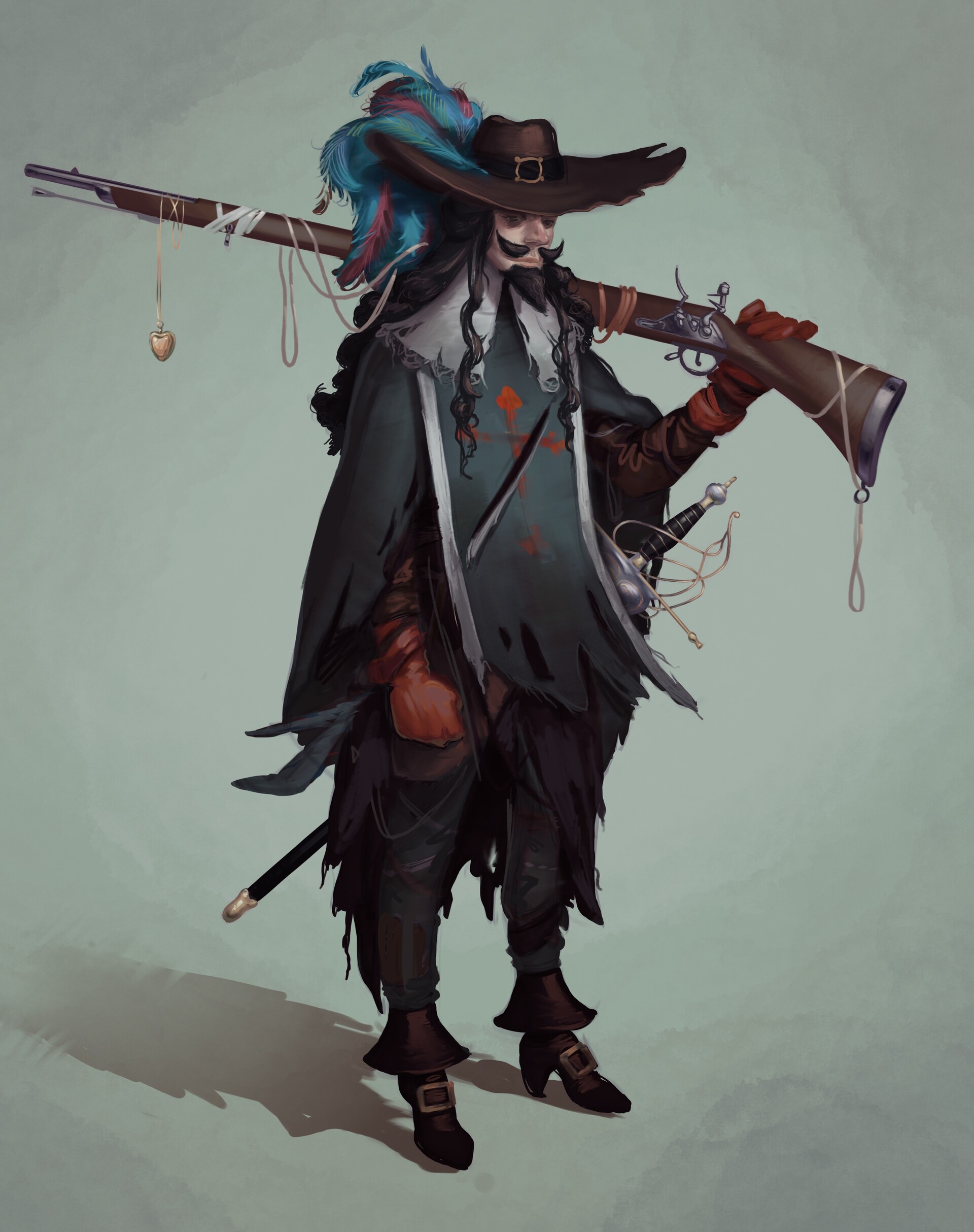ArtStation - Fantasy musketeer