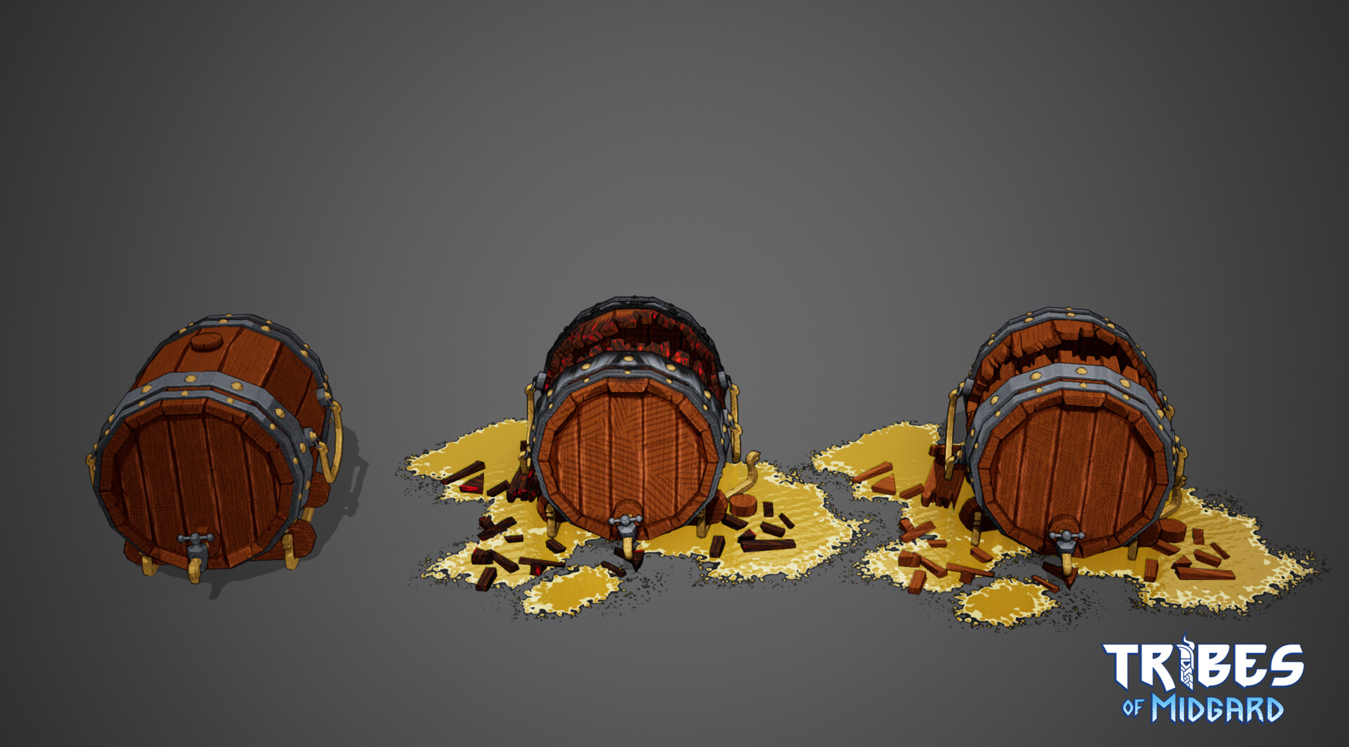 ArtStation - Valhalla ale barrel - Tribes of Midgard