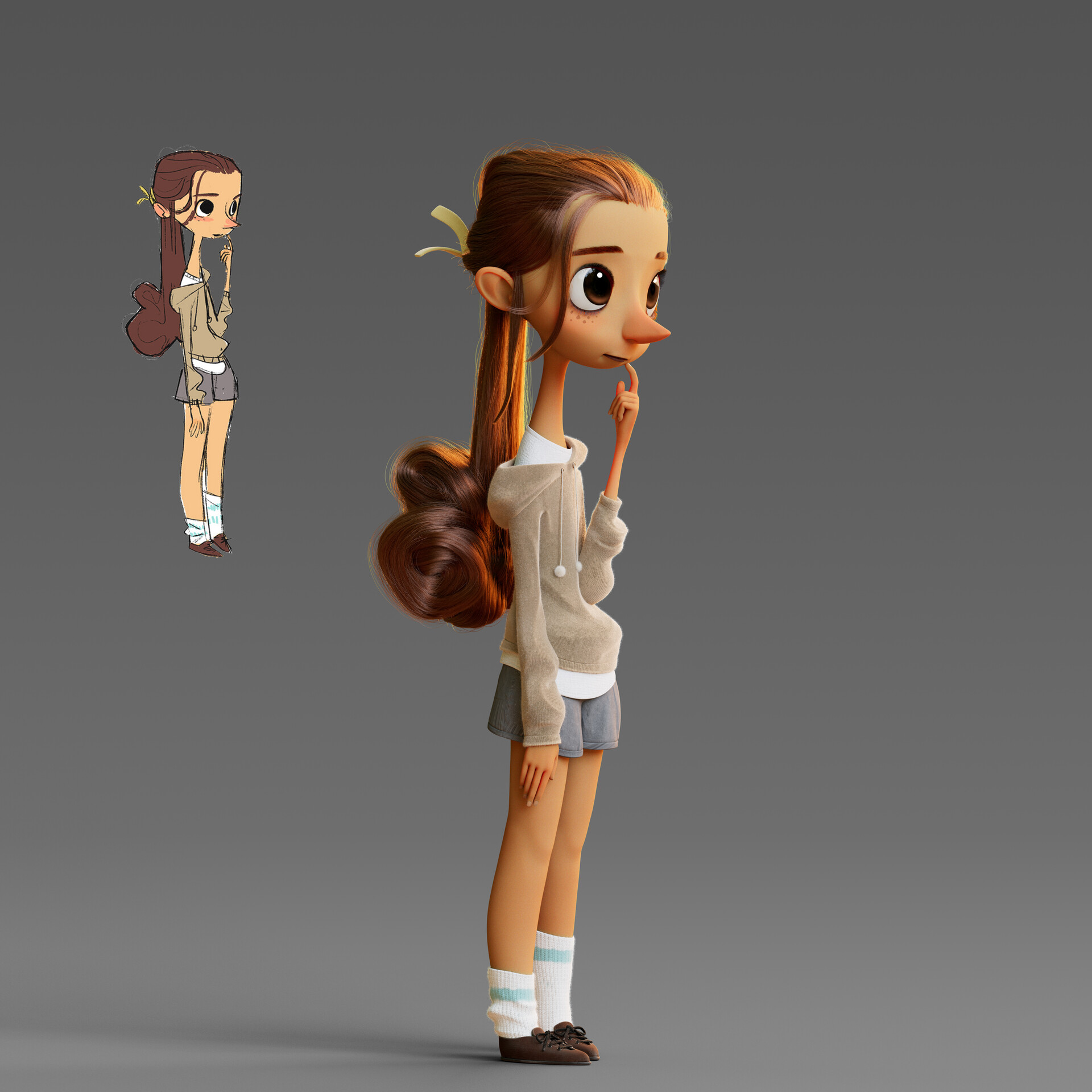 Charles Ellison - Girl with a ponytail