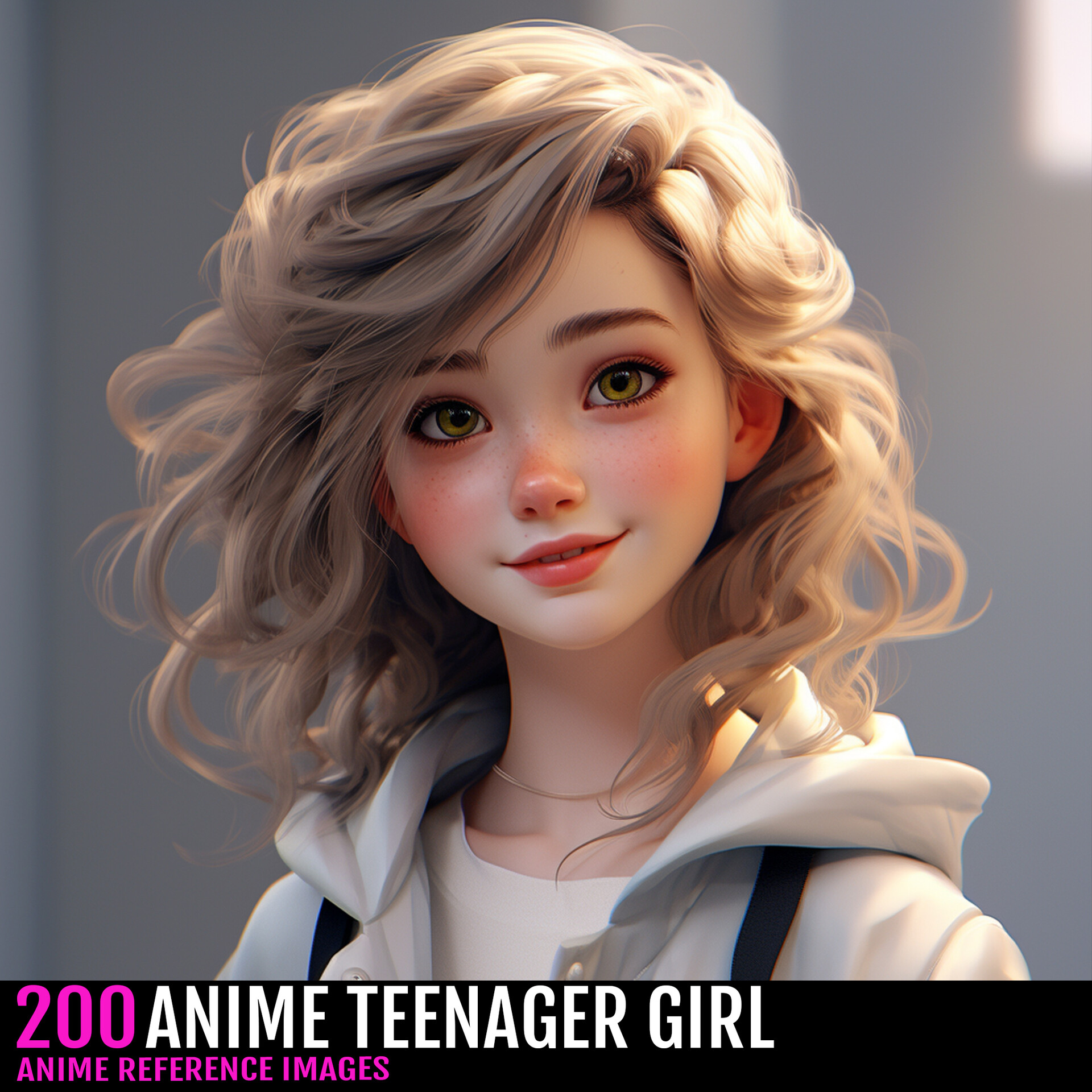ArtStation - 200 ANIMATION TEENAGER GIRL