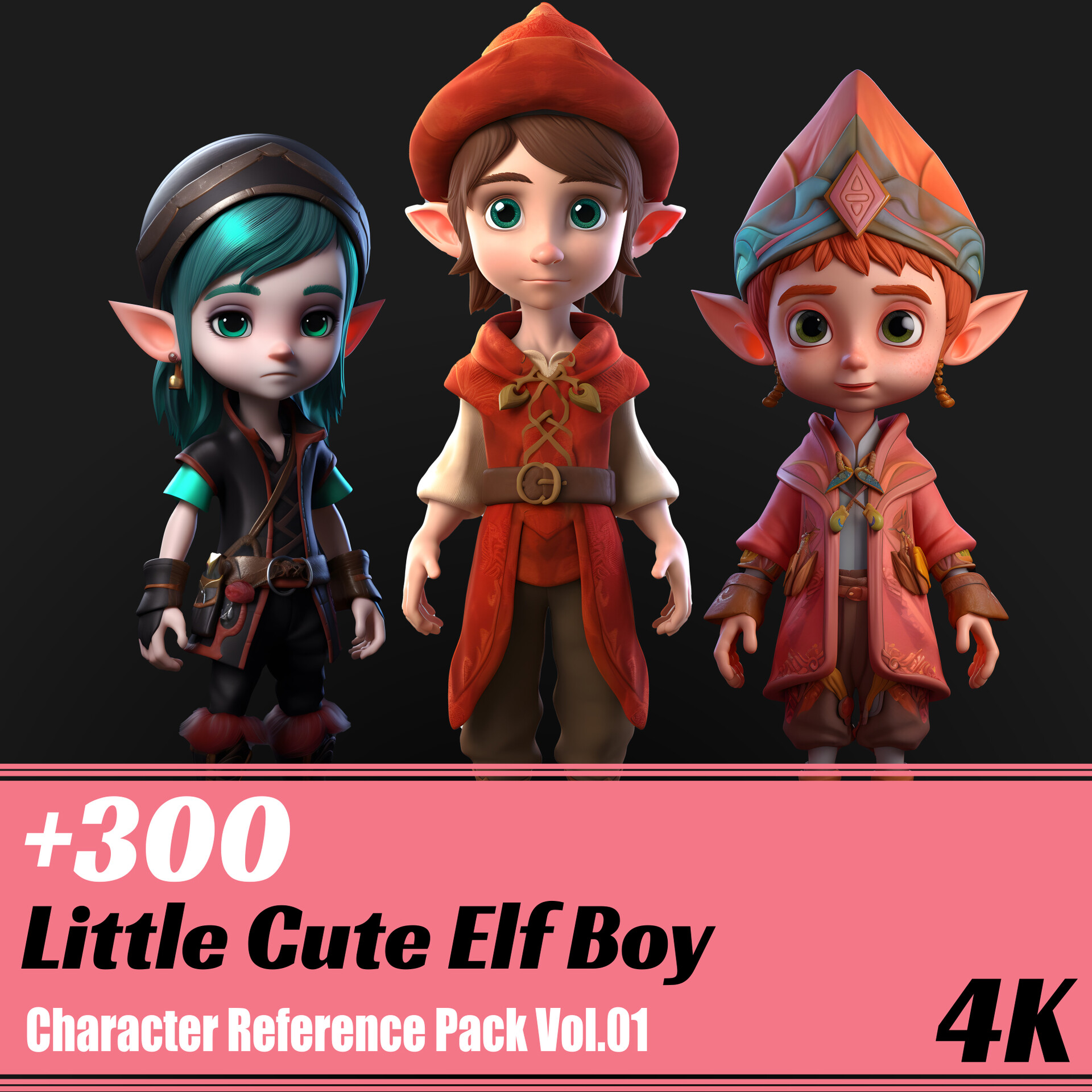 ArtStation - +300 Little Cute Elf Boy | 4K | Character Reference Pak Vol.01