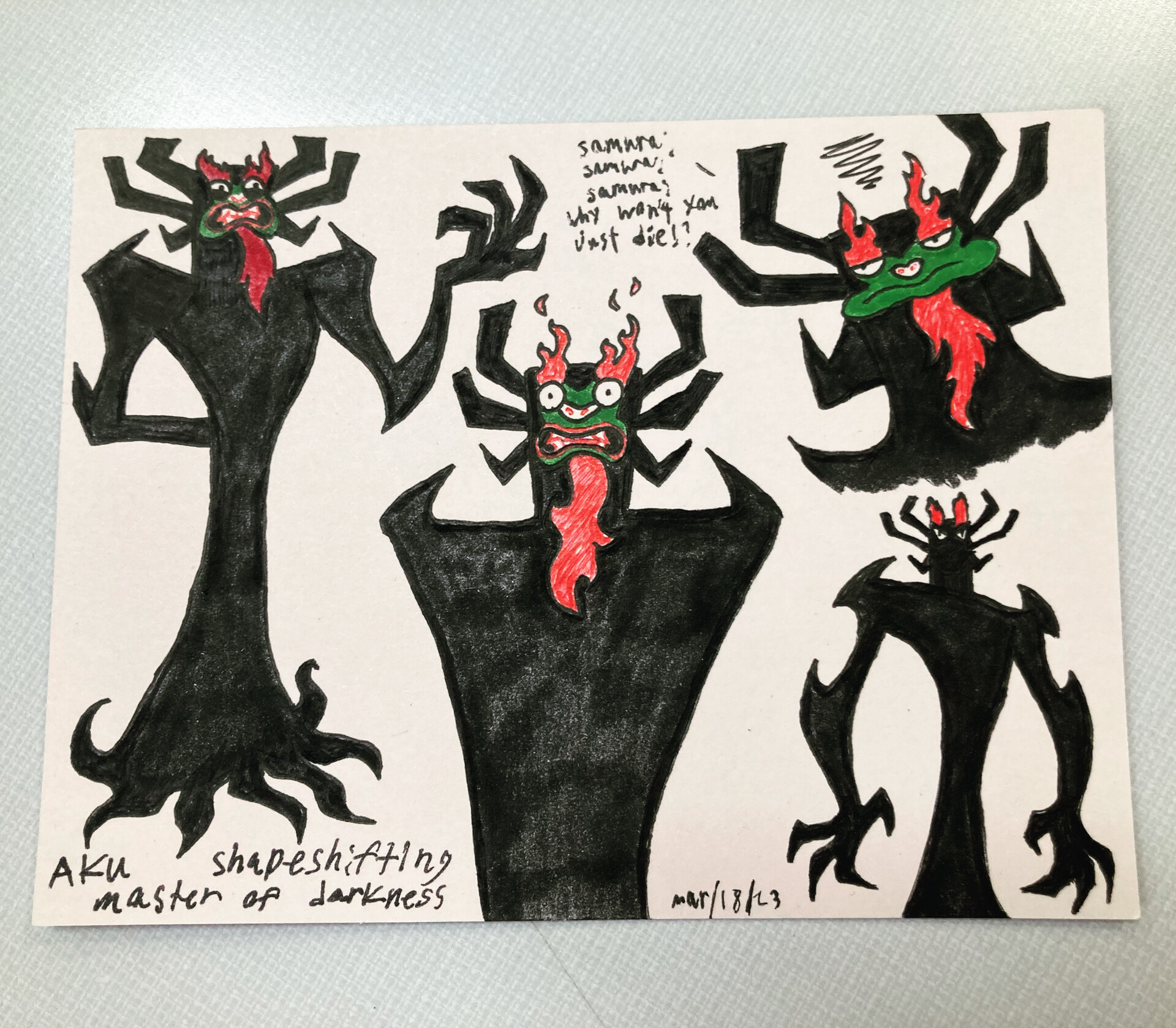 ArtStation - Work drawing aku