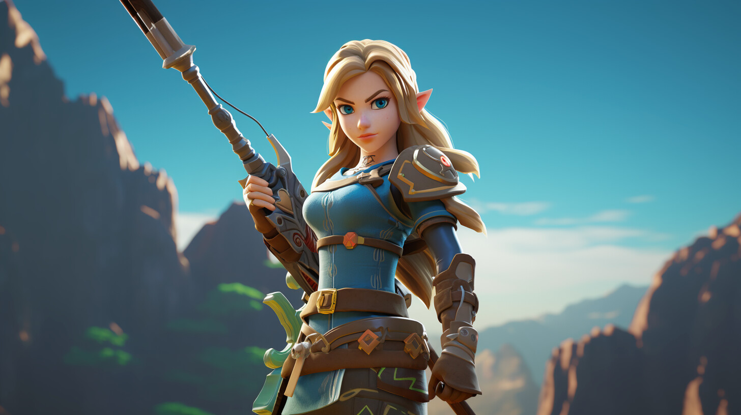 ArtStation - Zelda x Fortnite - ai explorations