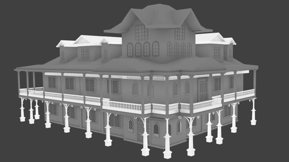 ArtStation - Spanish Colonial Building