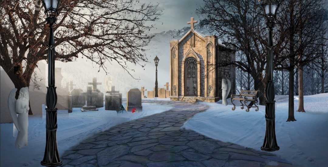 ArtStation - Graveyard Environment Concept Art