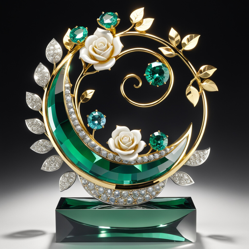 ArtStation - crystal metal luxury statue