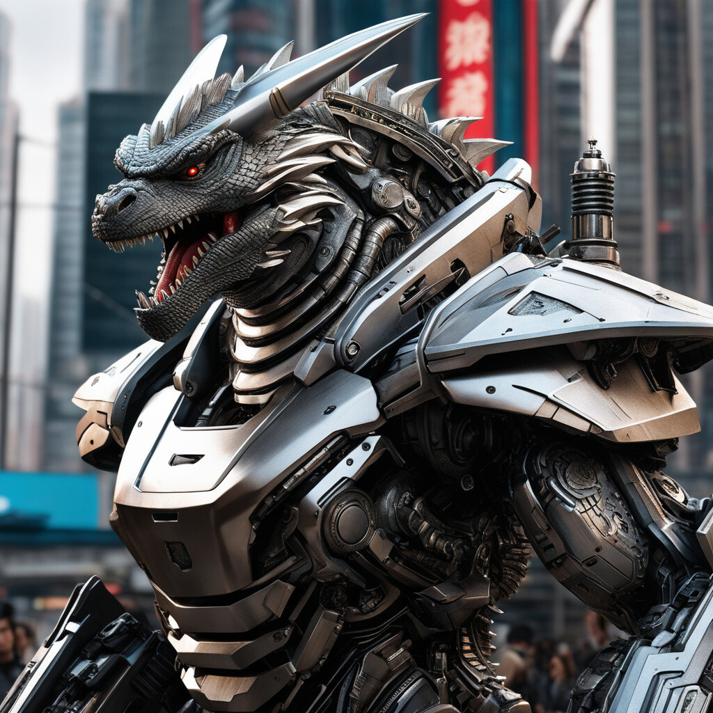 ArtStation - Mechagodzilla close-up