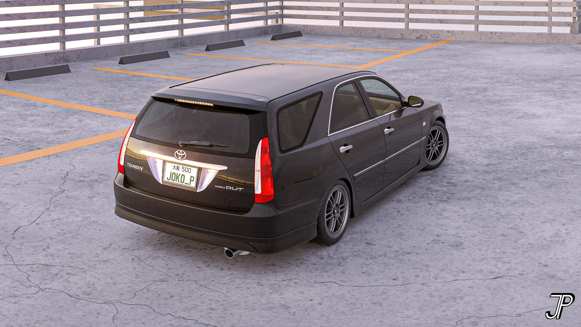 Joko_P - Toyota Mark II Blit with Mark II JZX100 Front