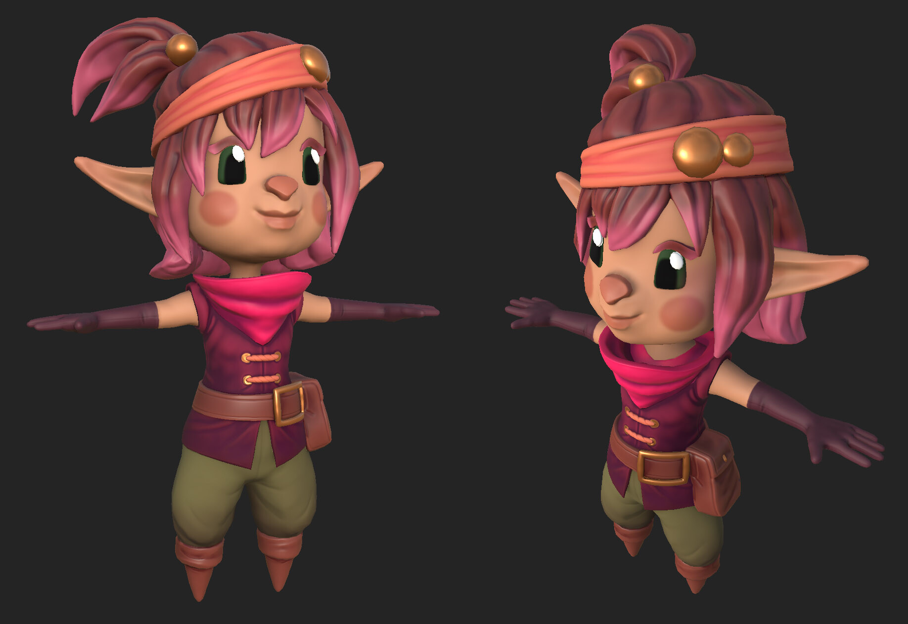 ArtStation - Chibi Stylised Thief Character