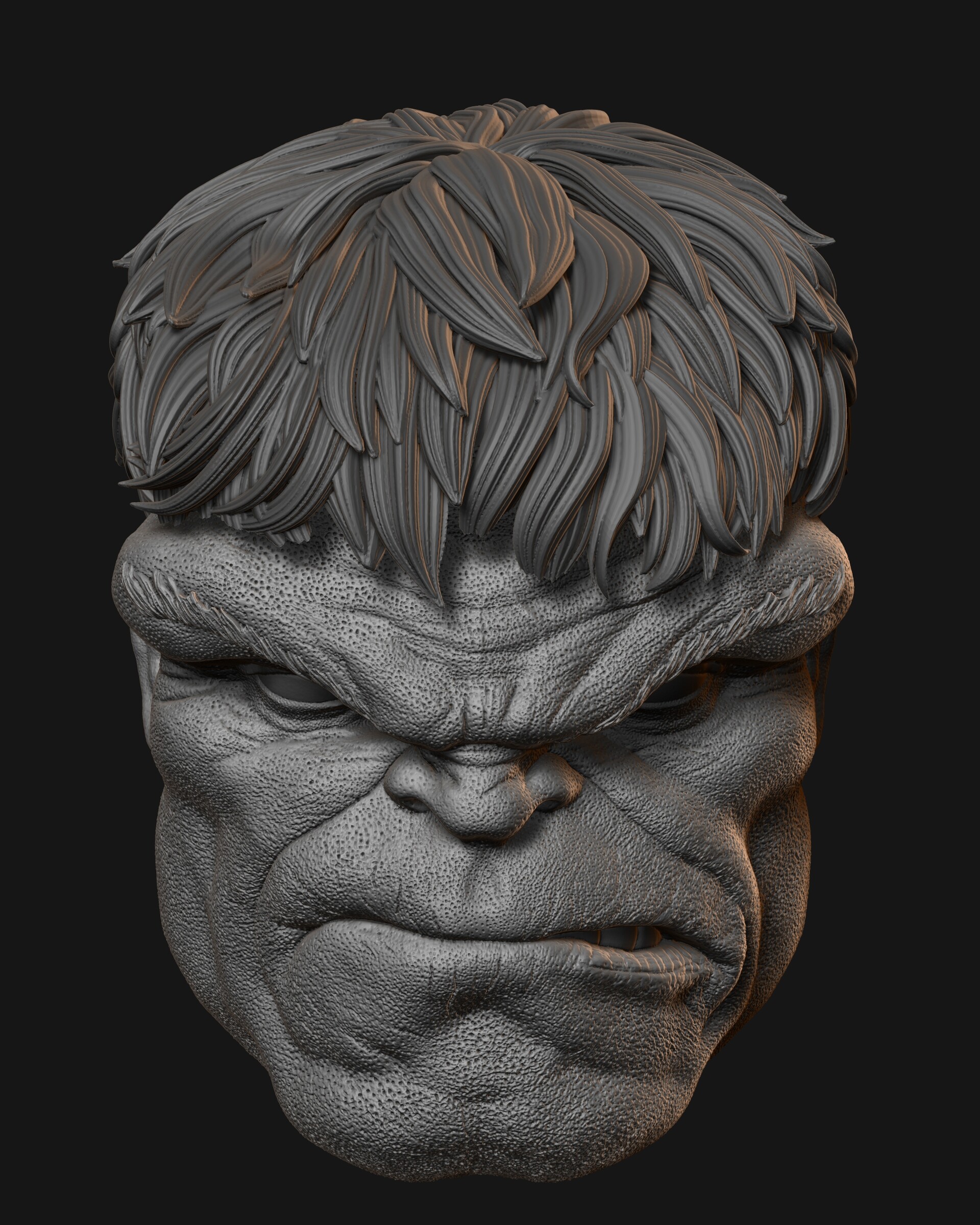 ArtStation - Hulk head classic style