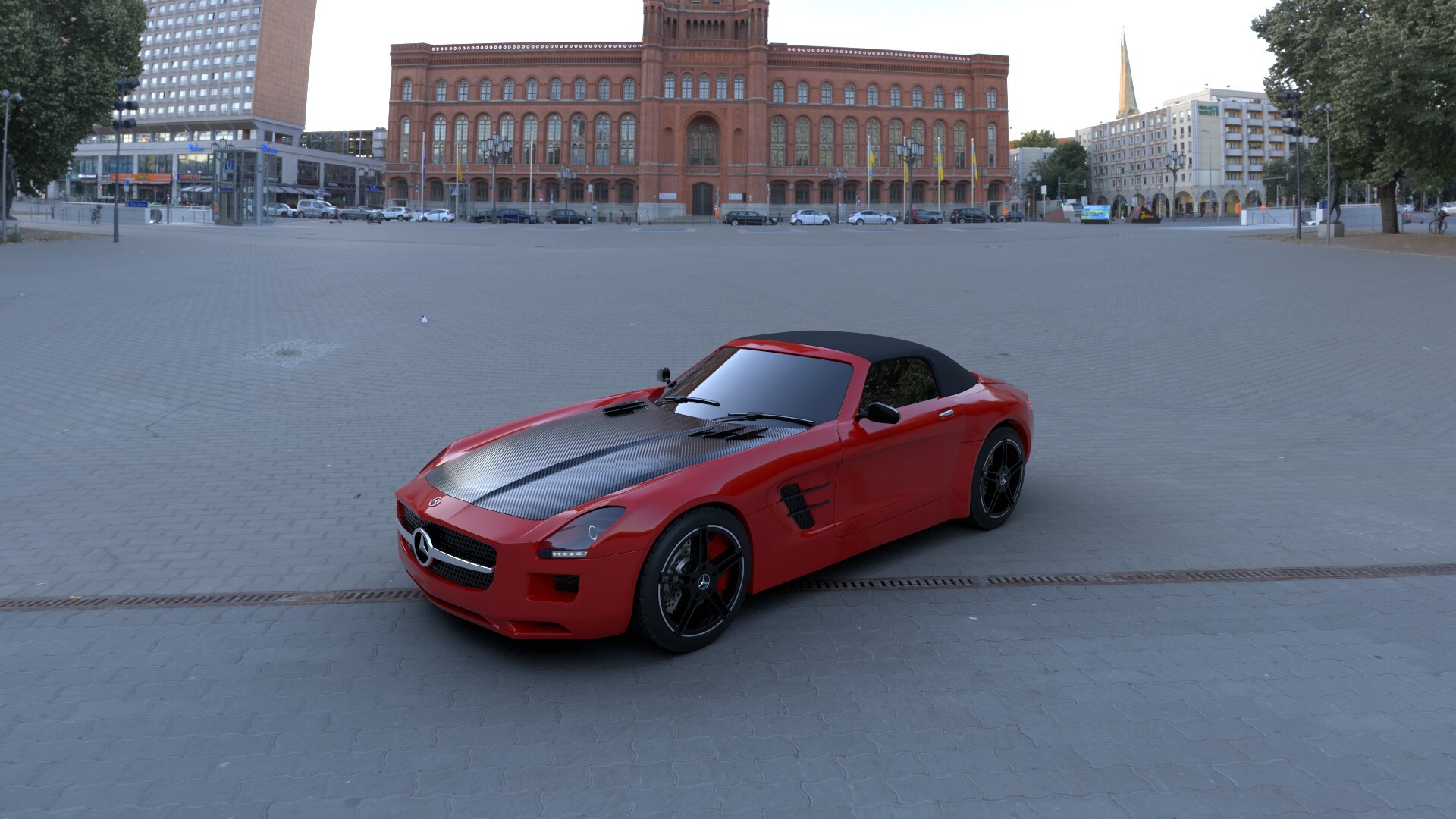 ArtStation - Mercedes-benz sls amg roadster