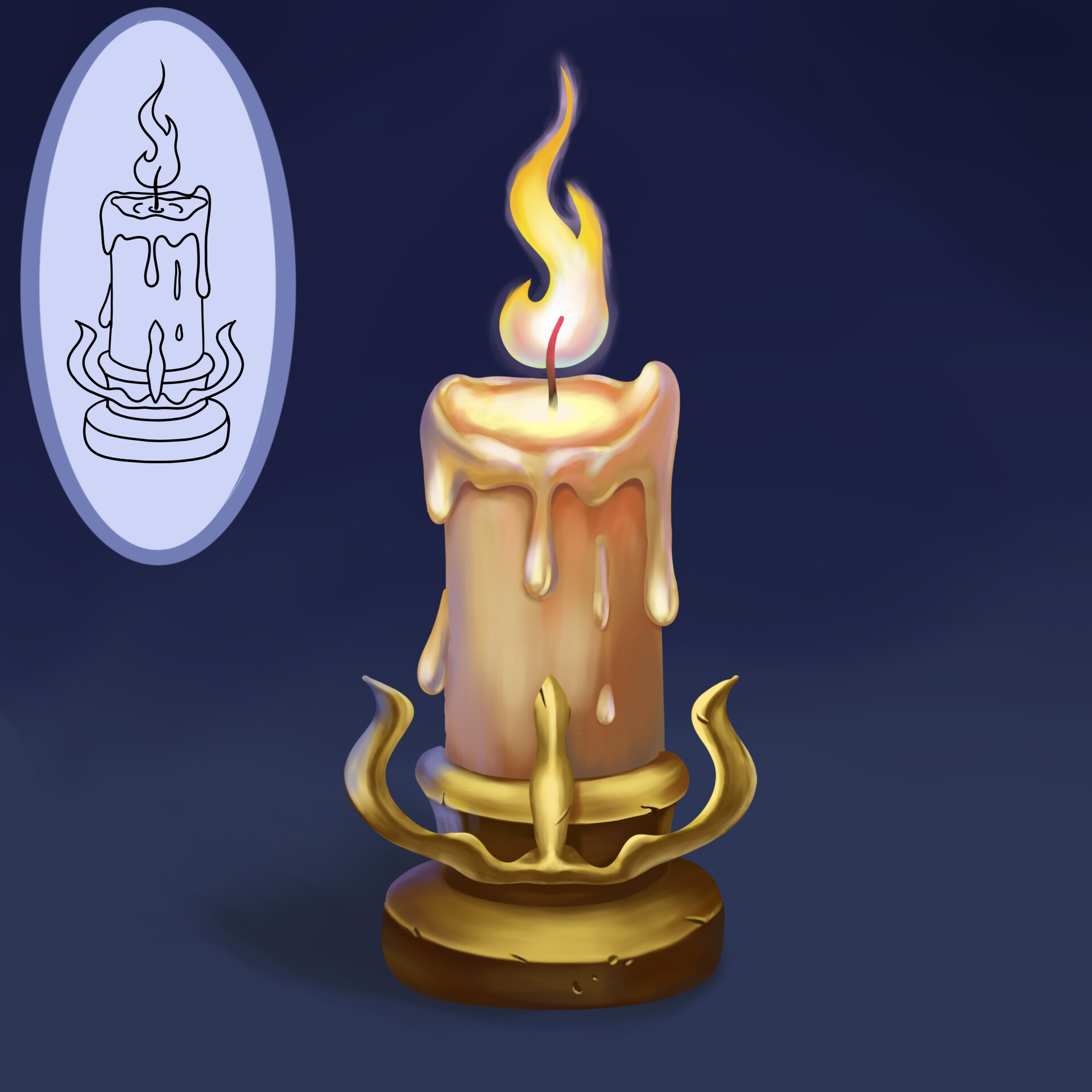 ArtStation - Candle 🕯️
