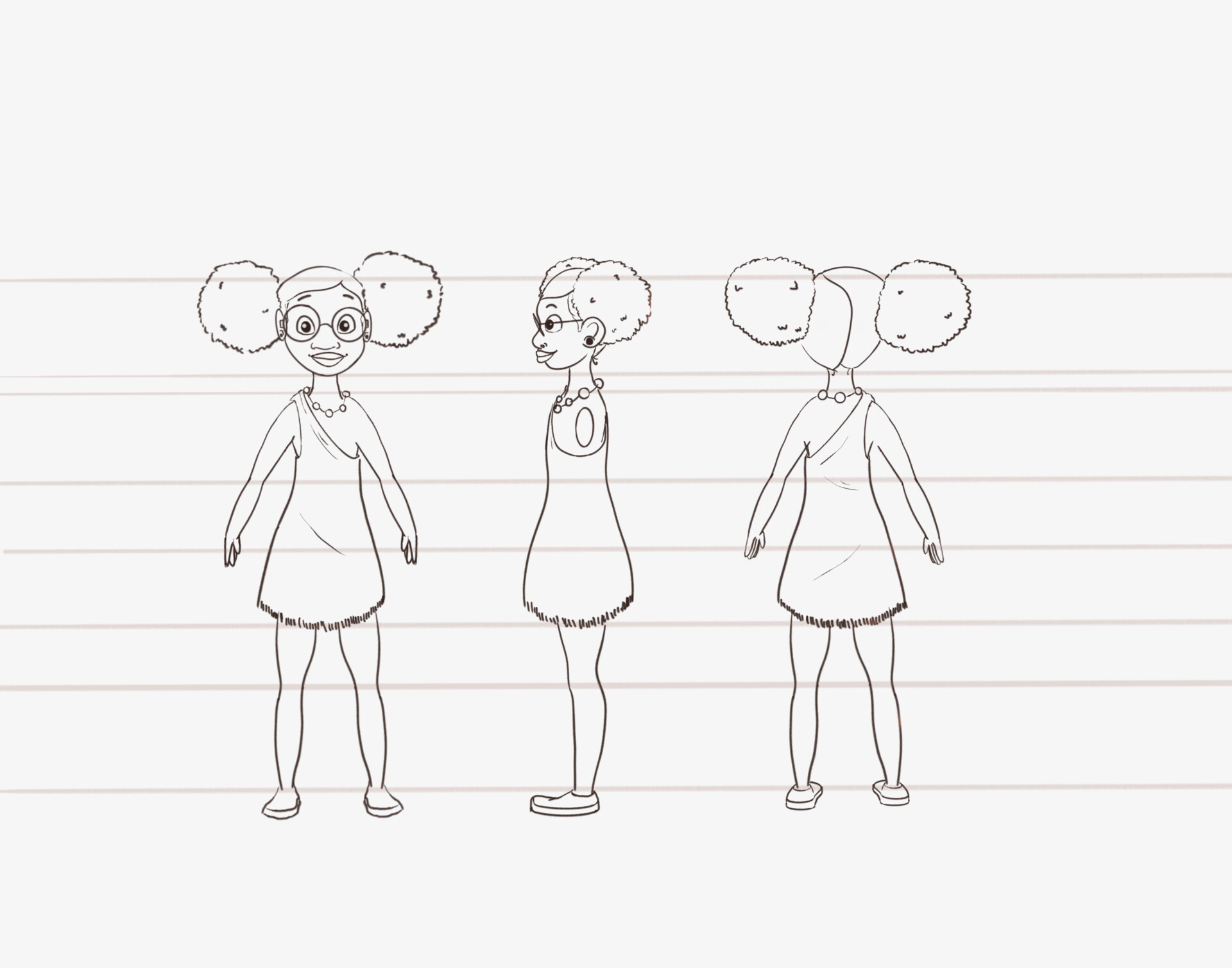 Fridah Maina - Character designs