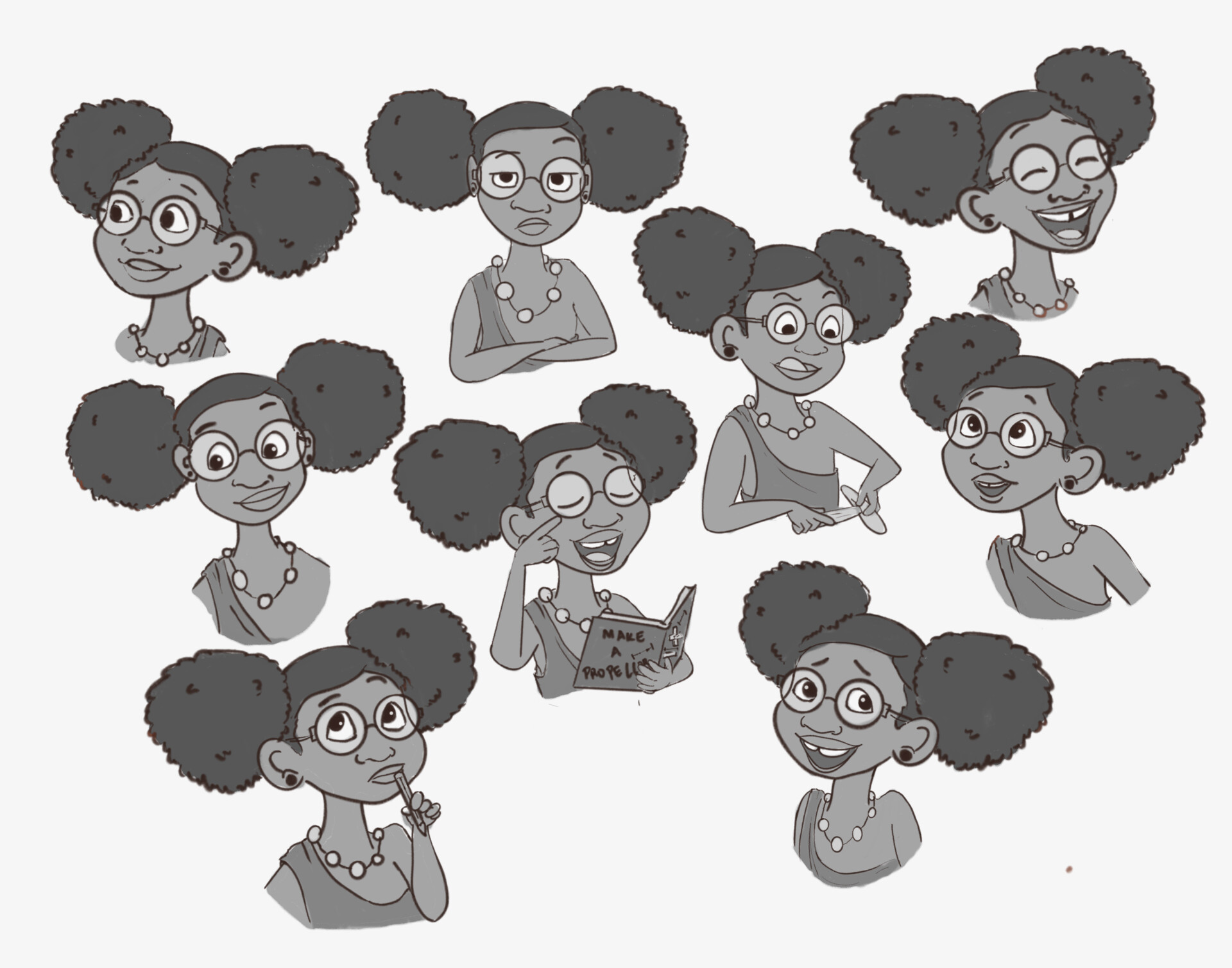 Fridah Maina - Character designs