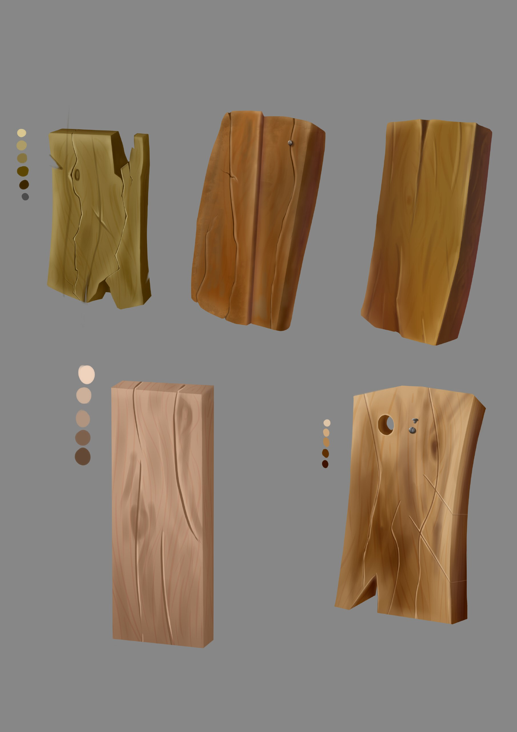 ArtStation - wooden boards