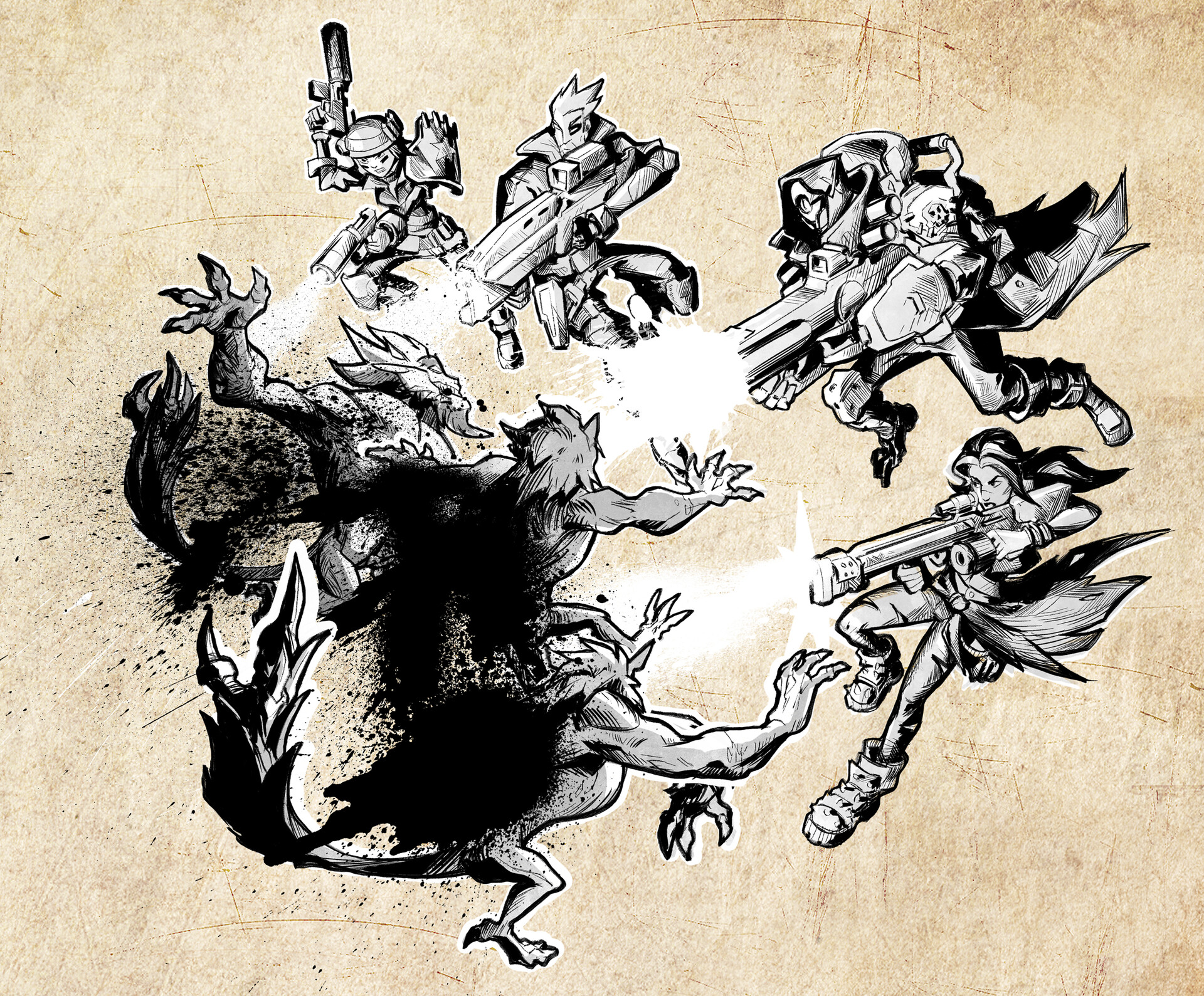 Borderlands 3 - Marcus Intro Inks by Max Davenport : r ...