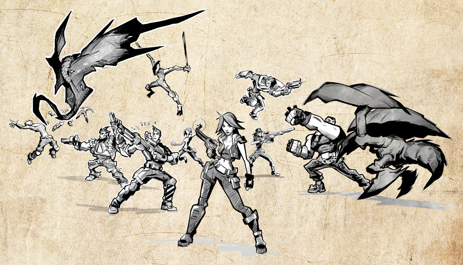 Max Davenport - Borderlands 3 - Marcus Intro Inks