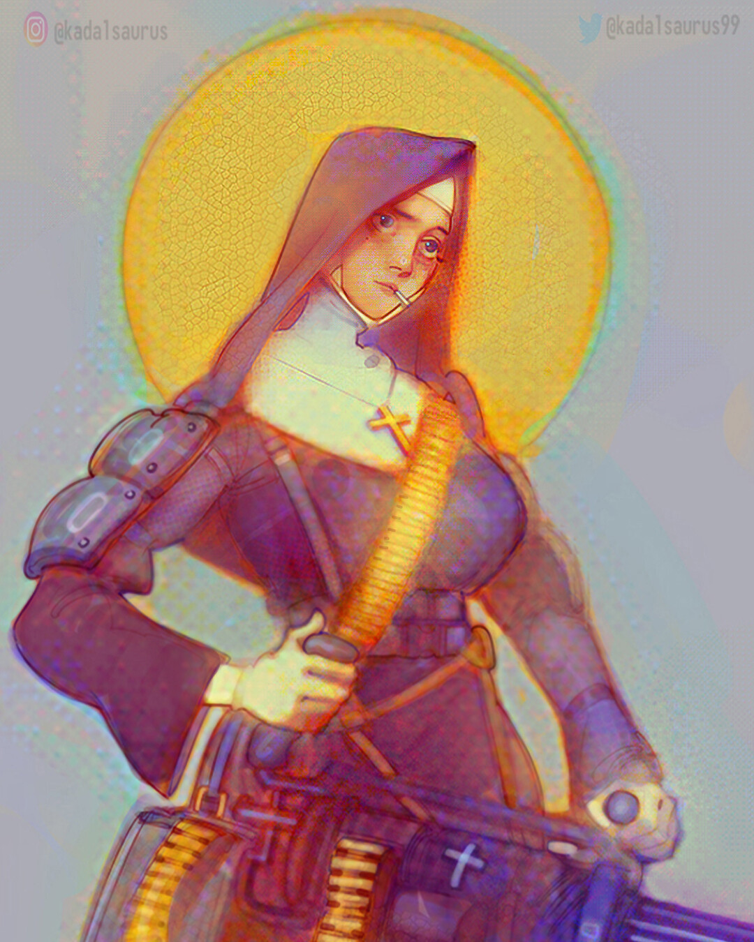 ArtStation - minigun nun