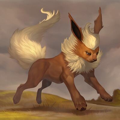 realistic flareon