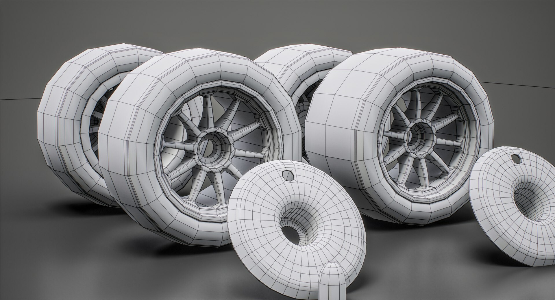 OpticalDreamSoft - Formula 1 Slick Wheels F1 Season 2023 PBR 3D model