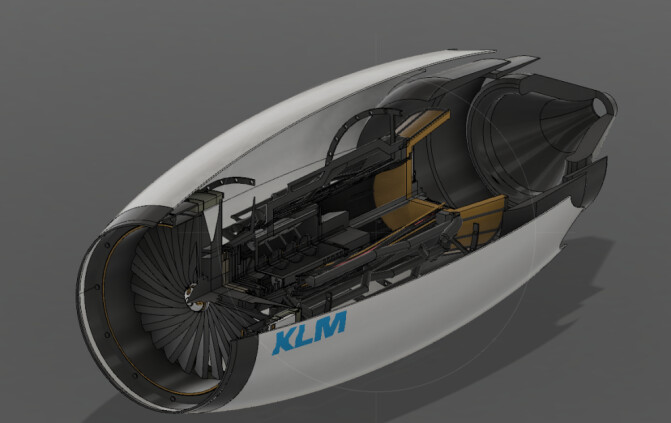 ArtStation - KLM jet turbine innards