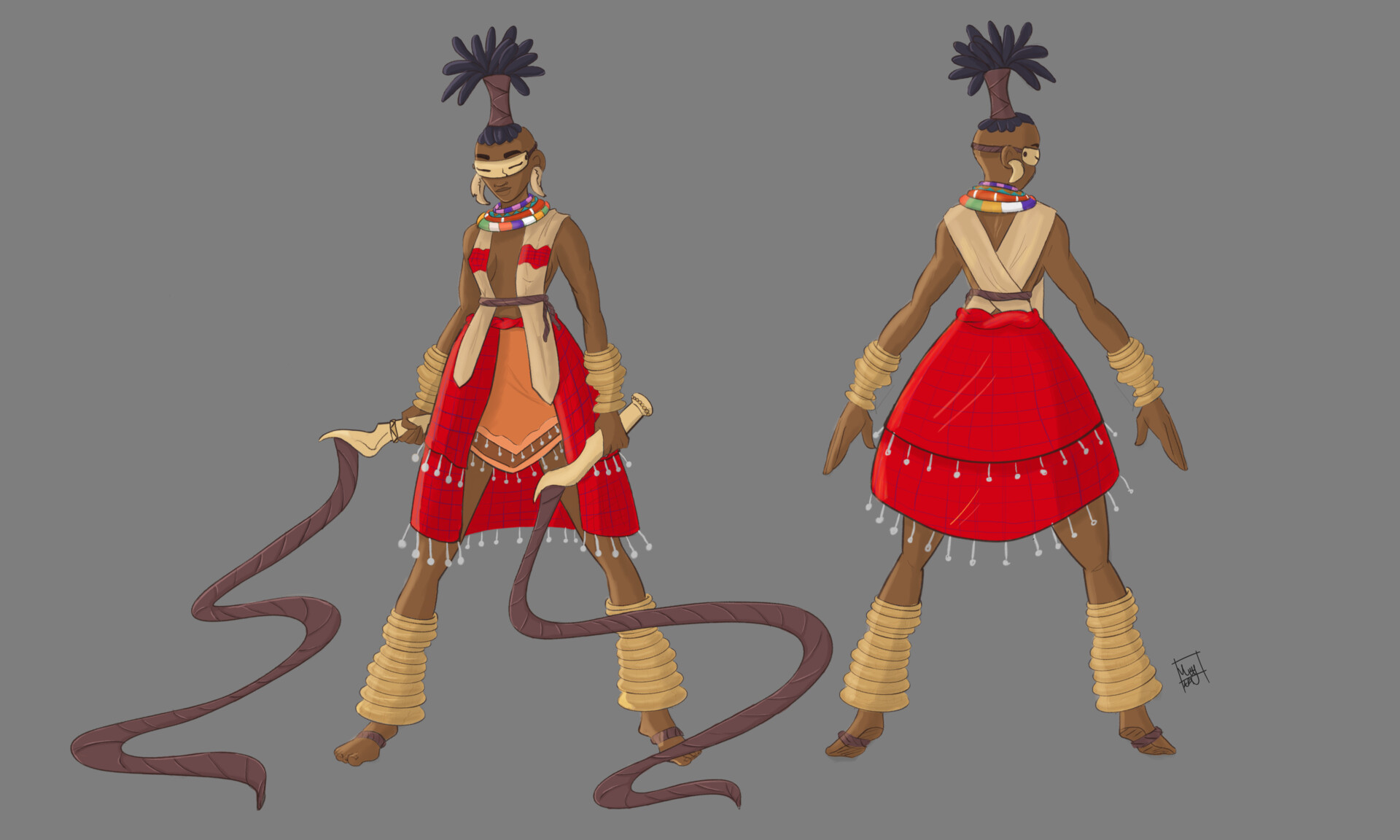 Fridah Maina - Rya character concept
