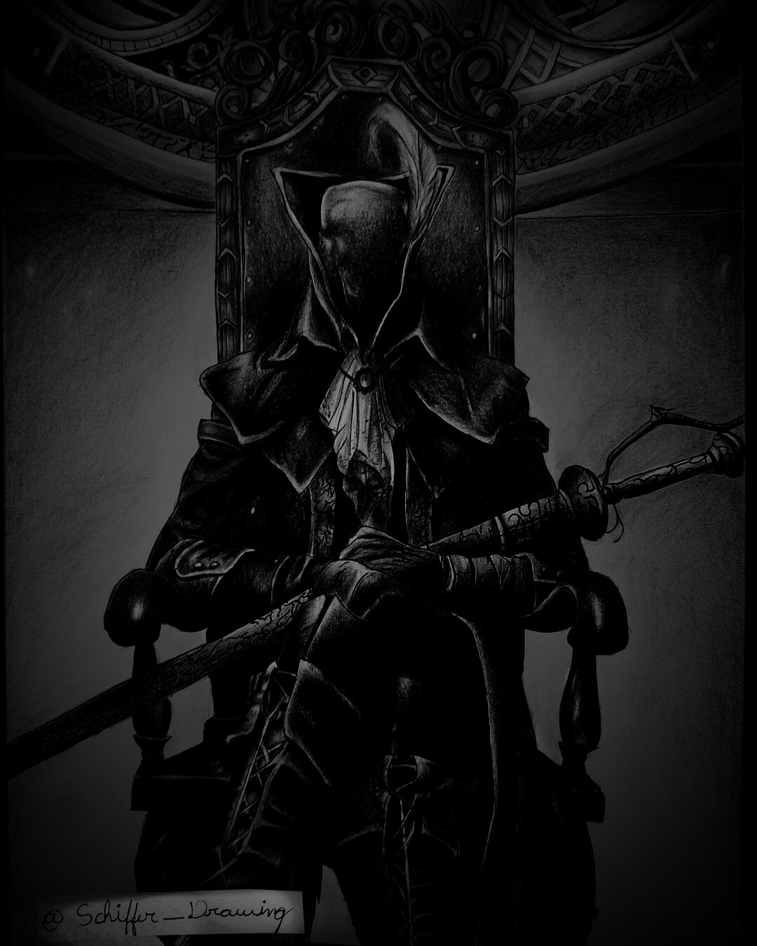 how to draw bloodborne