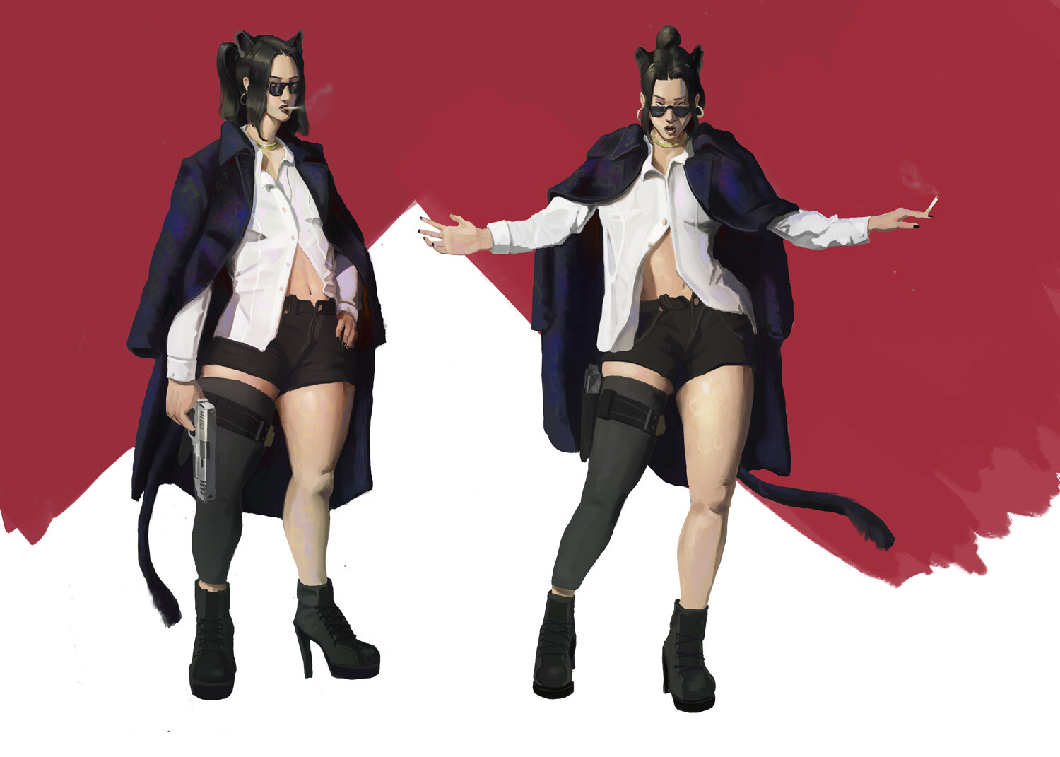 ArtStation - mafiosa panther girl