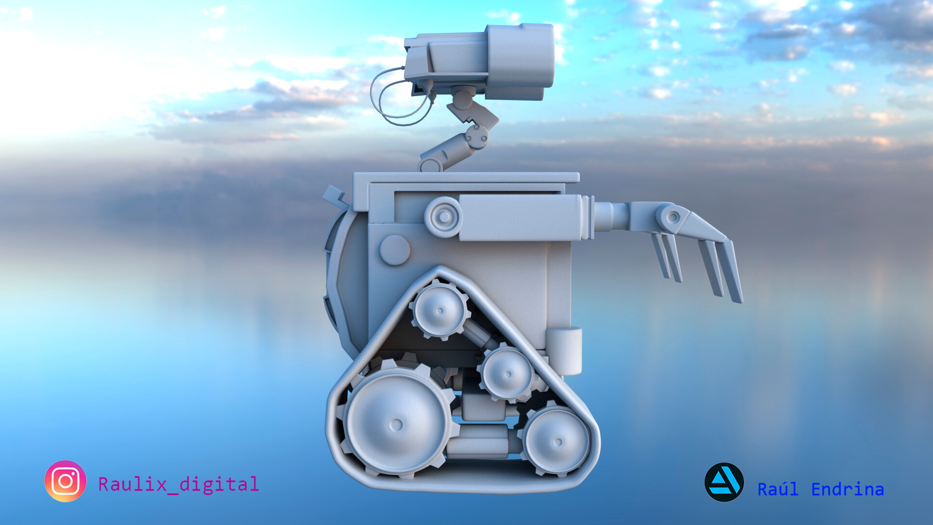 ArtStation - Wall-e modeling 3D