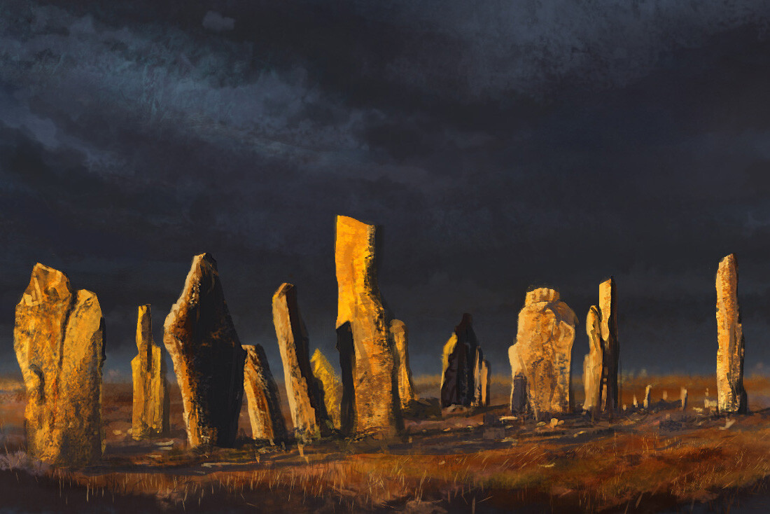 ArtStation - Standing stones (study )