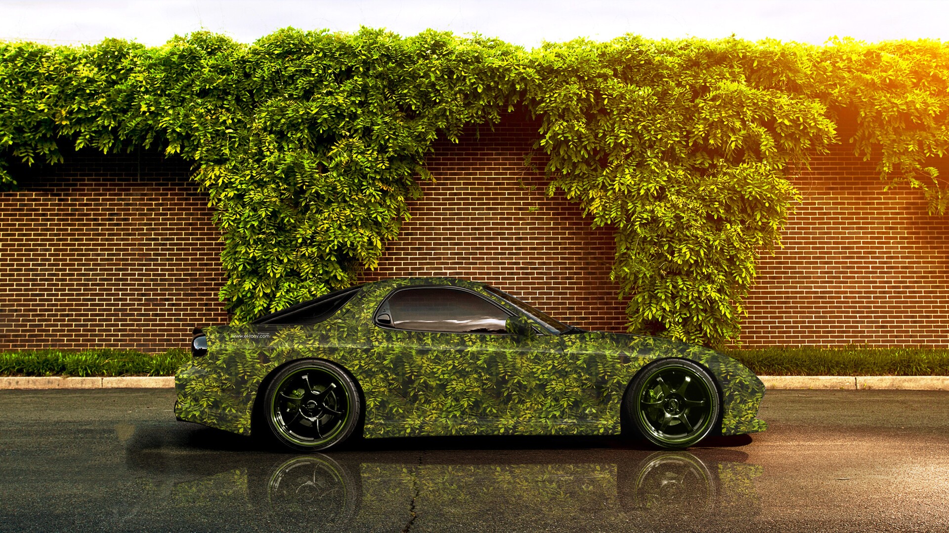 Green Mazda Rx7 Wallpaper Rate This RX7 1 10! 🩵 Featuring Veilside