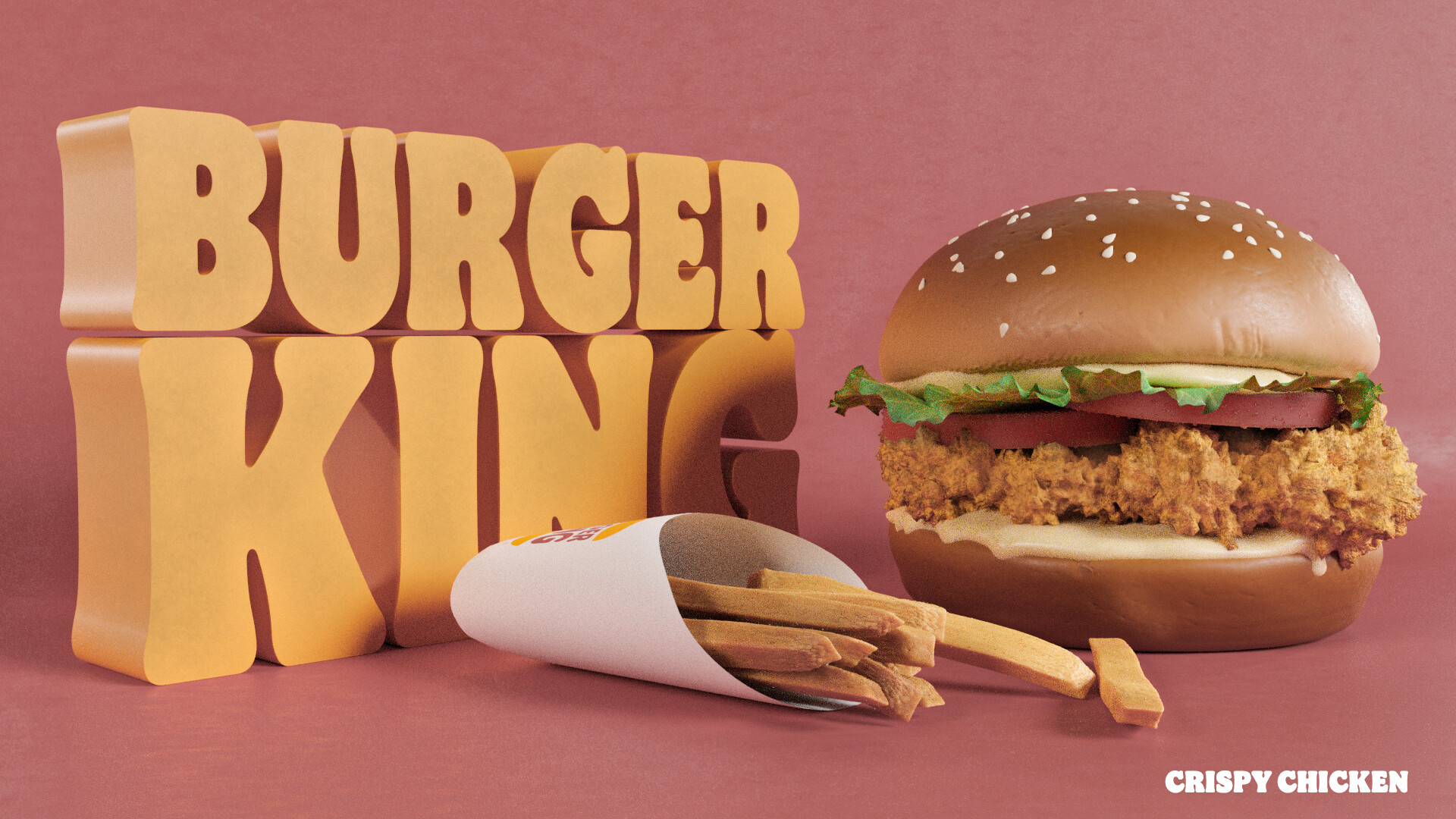 ArtStation - Burger King - Crispy Chicken