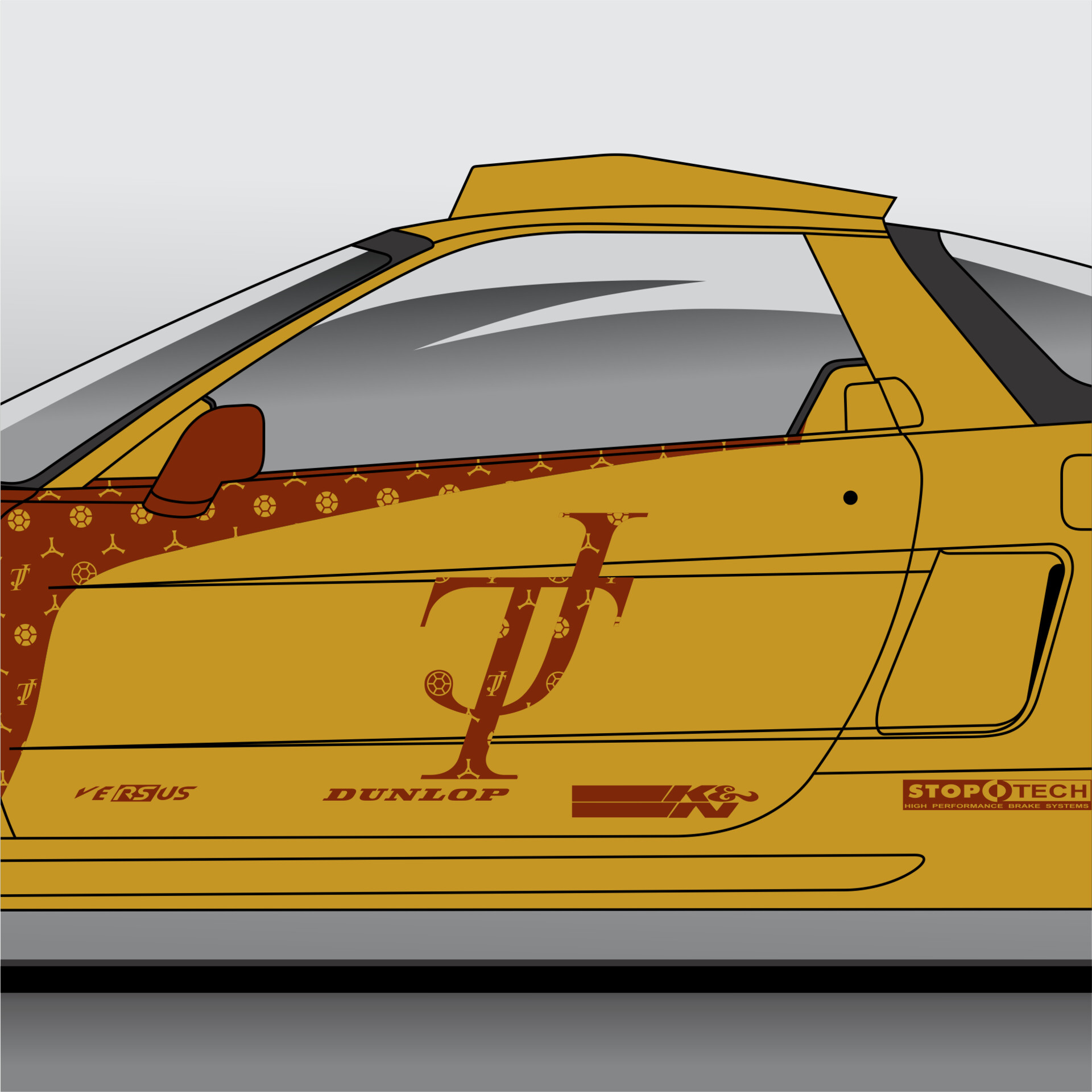 ArtStation - arte decal honda acura nsx tej ''2 fast 2 furious''