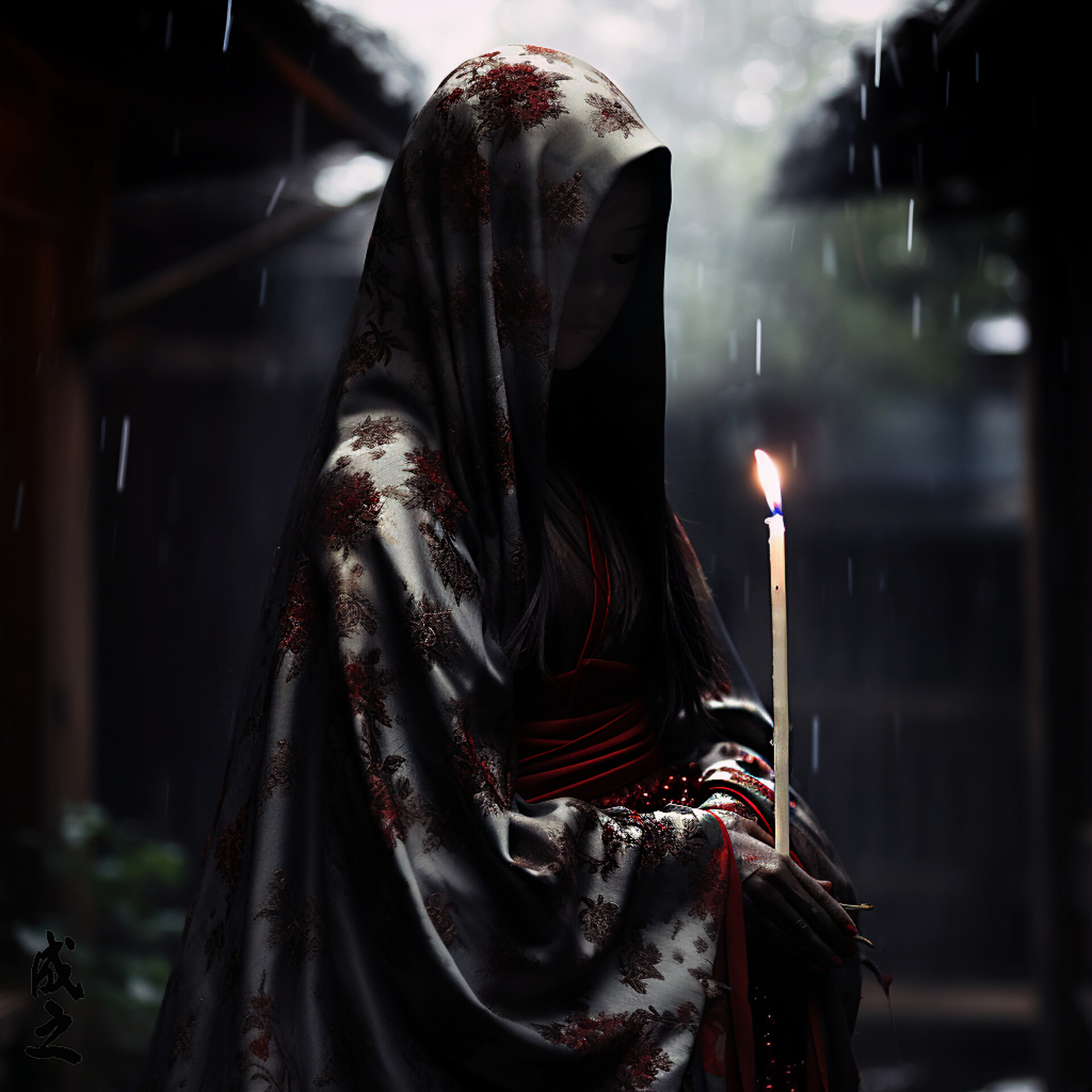 ArtStation - Hinoenma ( Japanese female Yokai who seduces and destroys ...