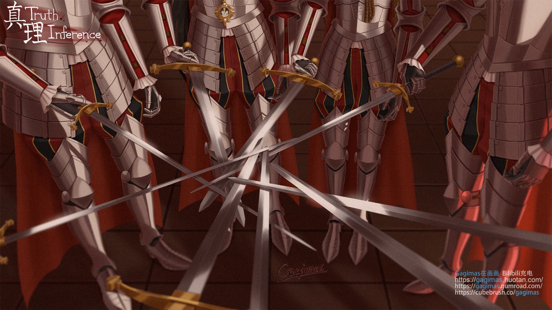 ArtStation - 9位骑士的誓约 The oath of the 9 knights