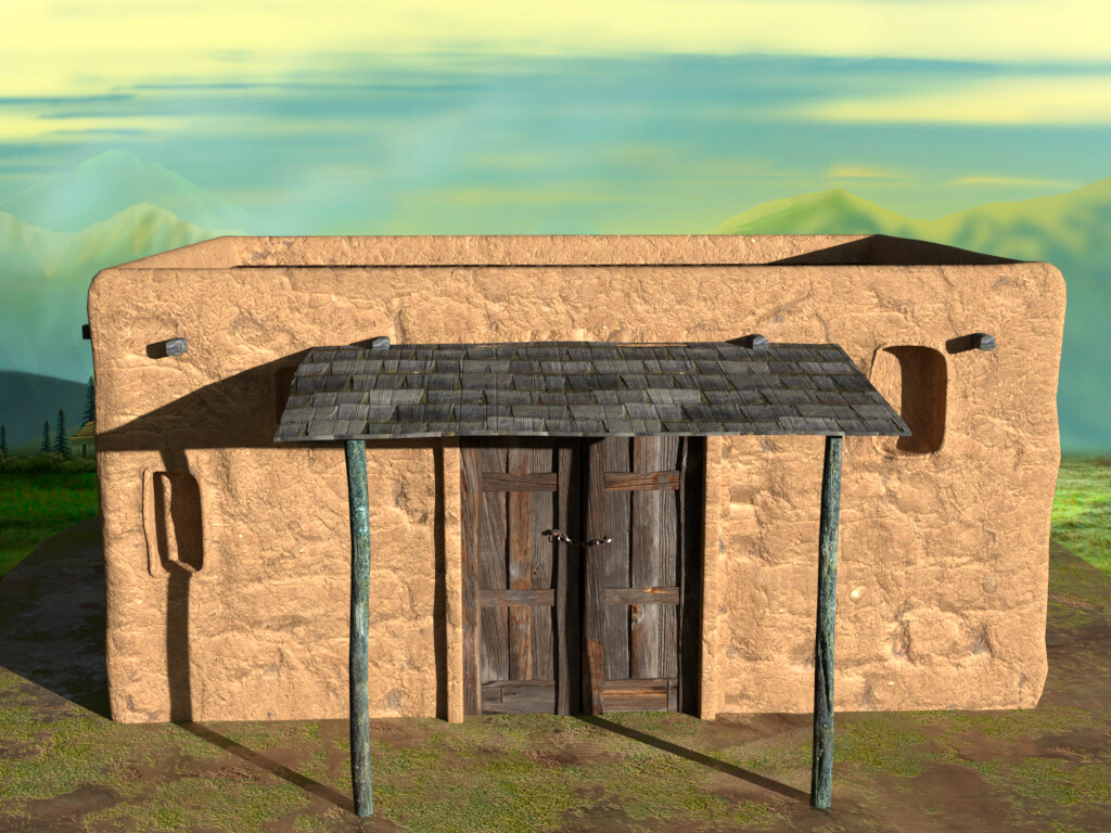 ArtStation - Old Mud Hut