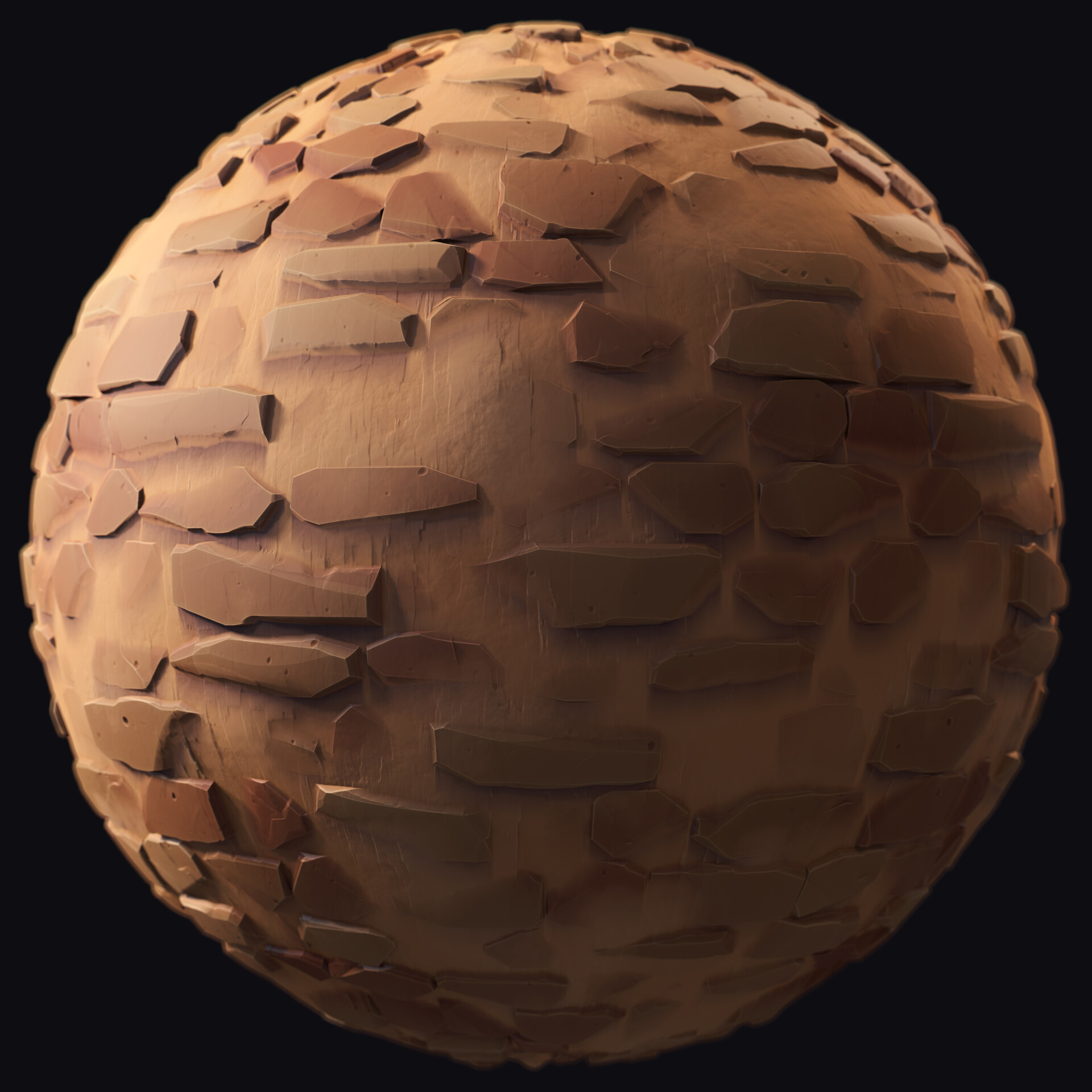 ArtStation - Stylized Sandy Stone Wall - Substance Designer